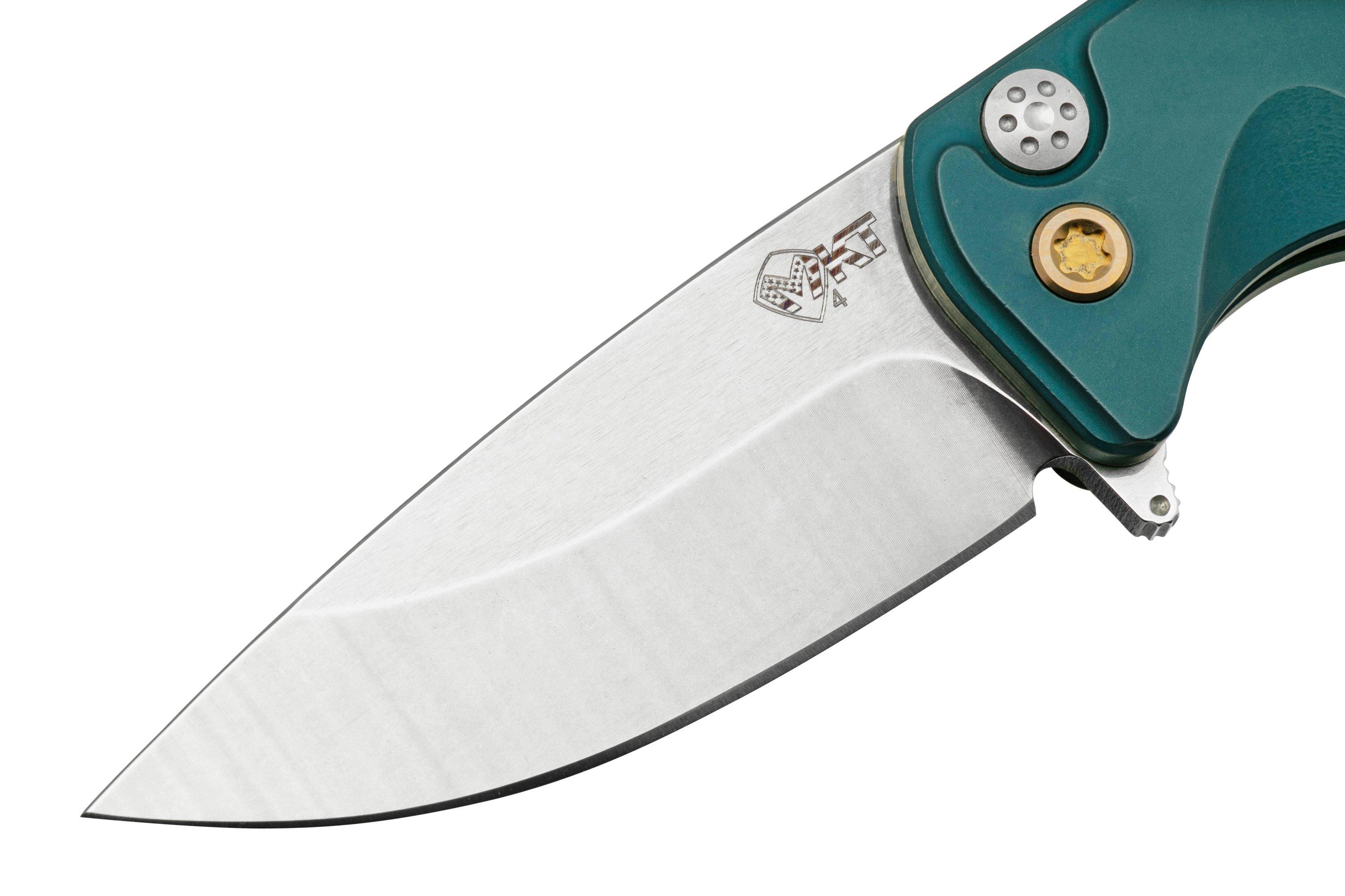 Medford Smooth Criminal, S45VN Tumbled, blau, Bronze Hardware and Clip ...