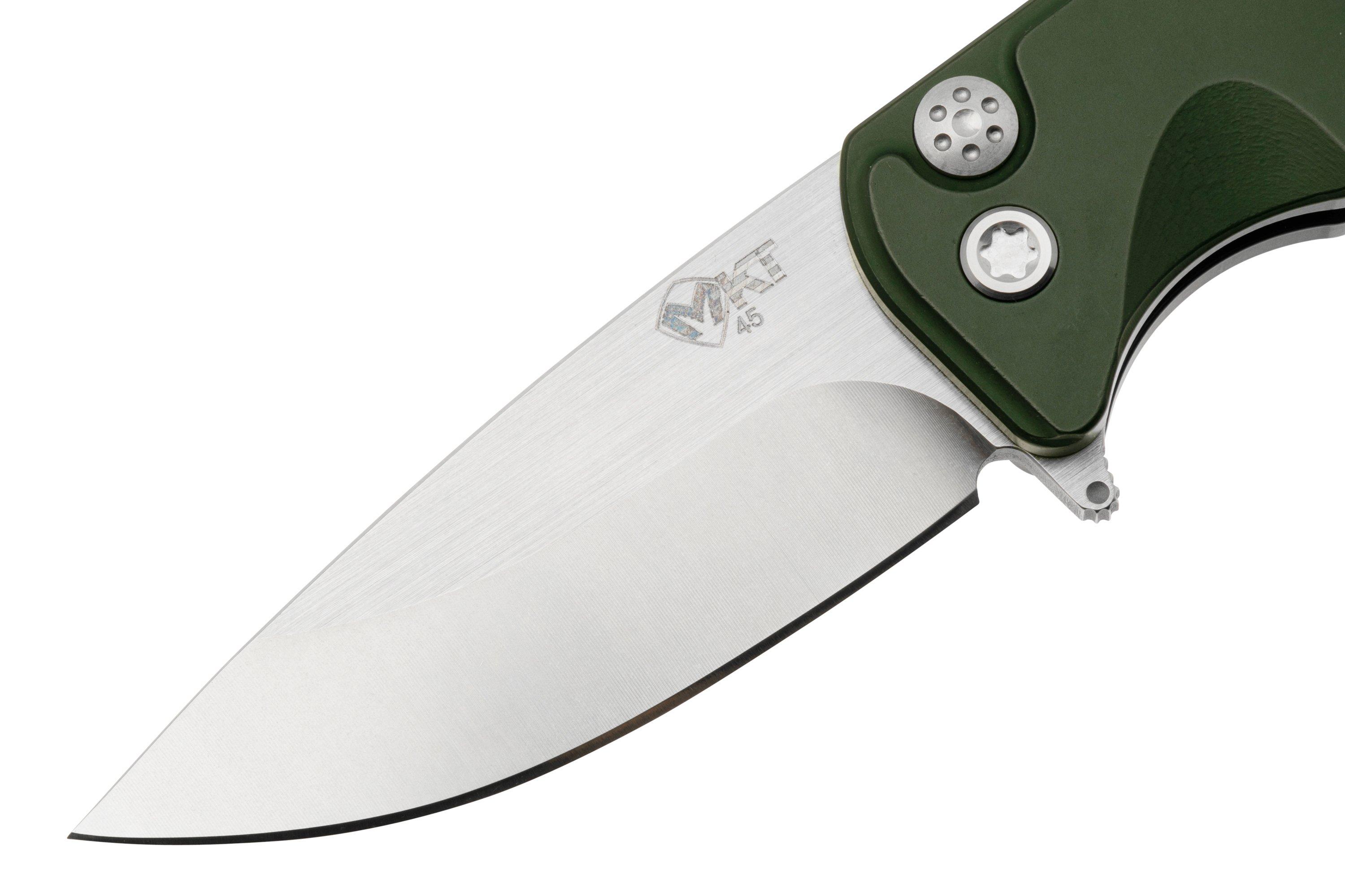 Medford Smooth Criminal 23-SC-03, S45VN Tumbled Blade, Green Handle ...