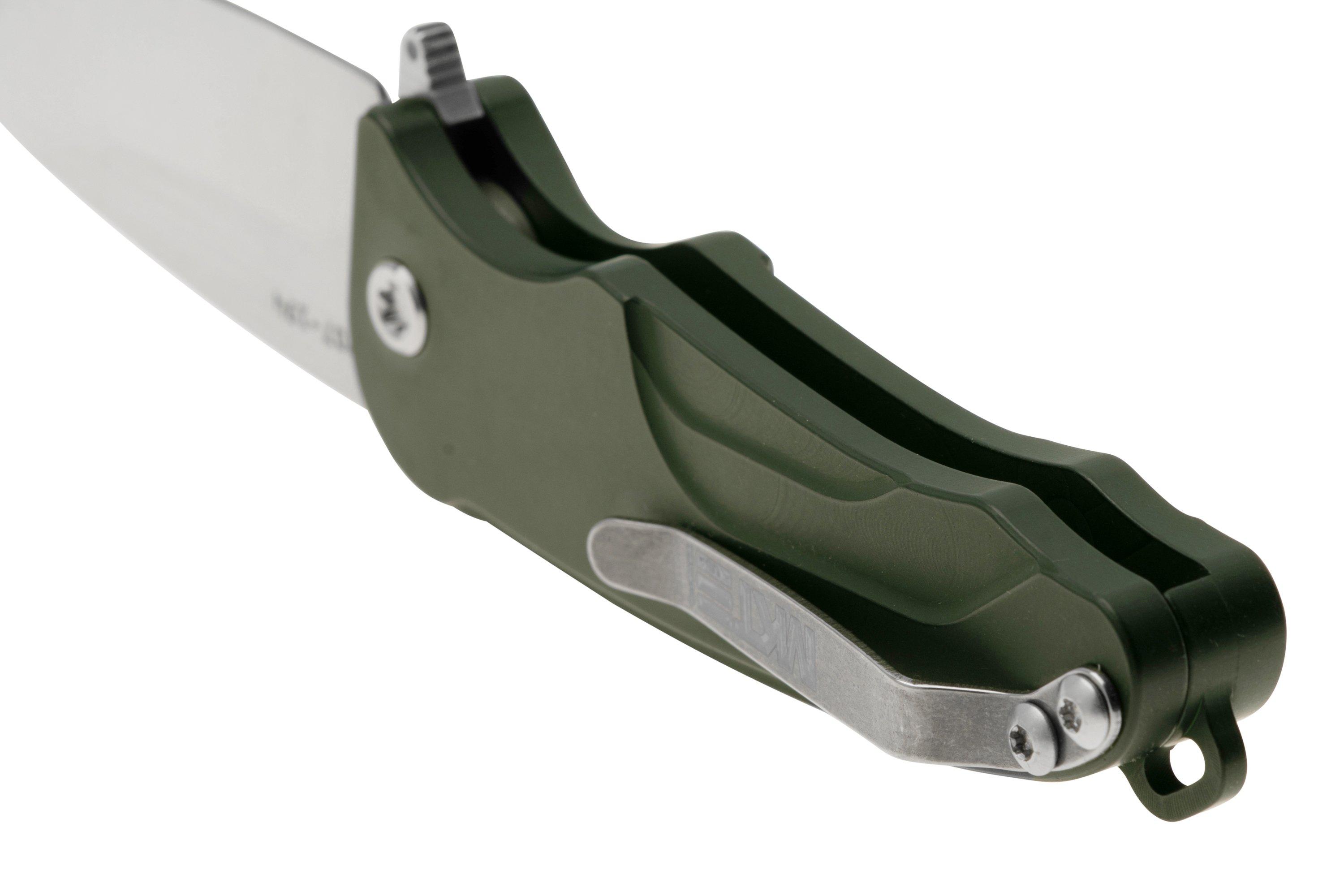 Medford Smooth Criminal 23-SC-03, S45VN Tumbled Blade, Green Handle ...