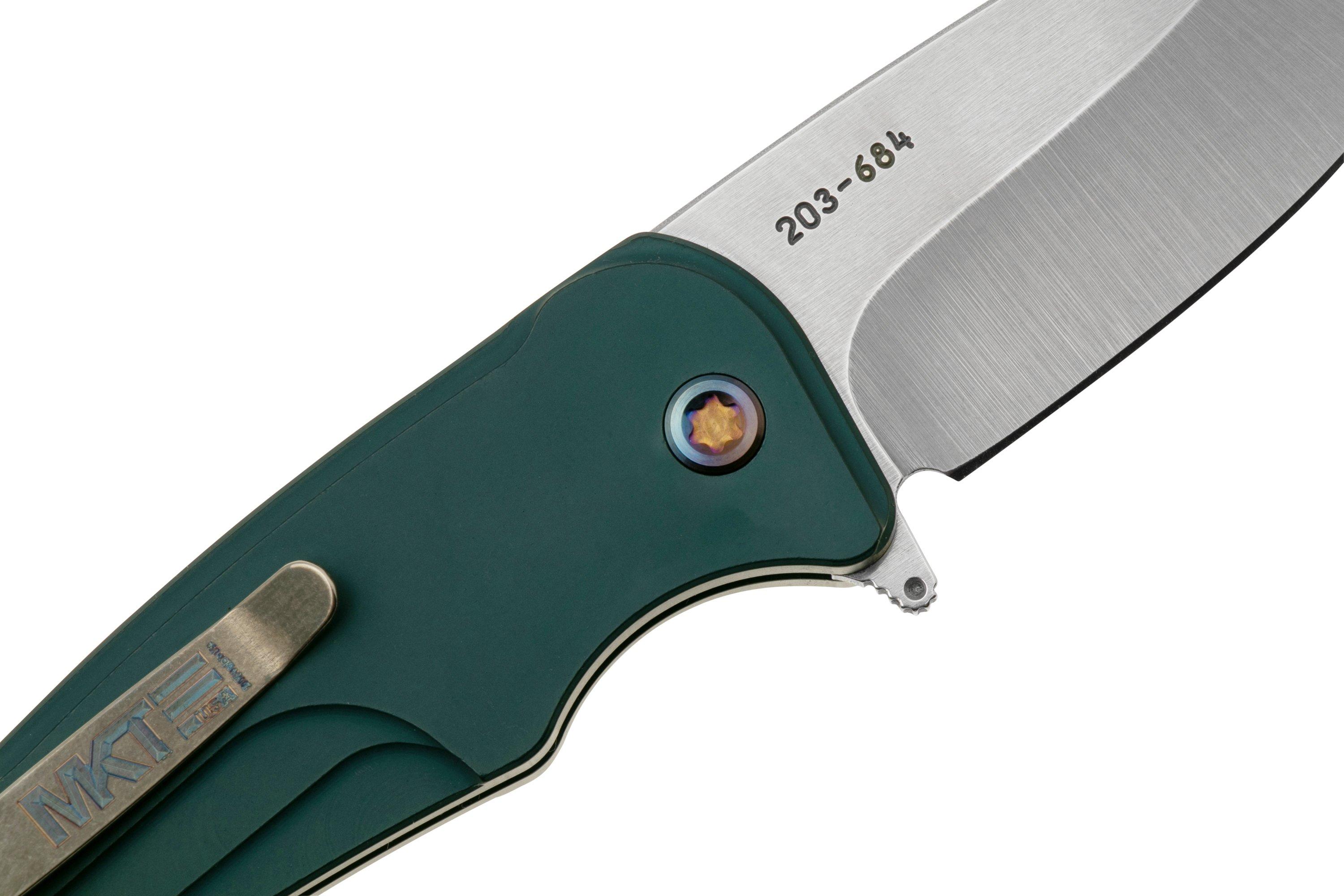 Medford Smooth Criminal 23-SC-05, S35VN, Blue Handle, Flamed Hardware ...