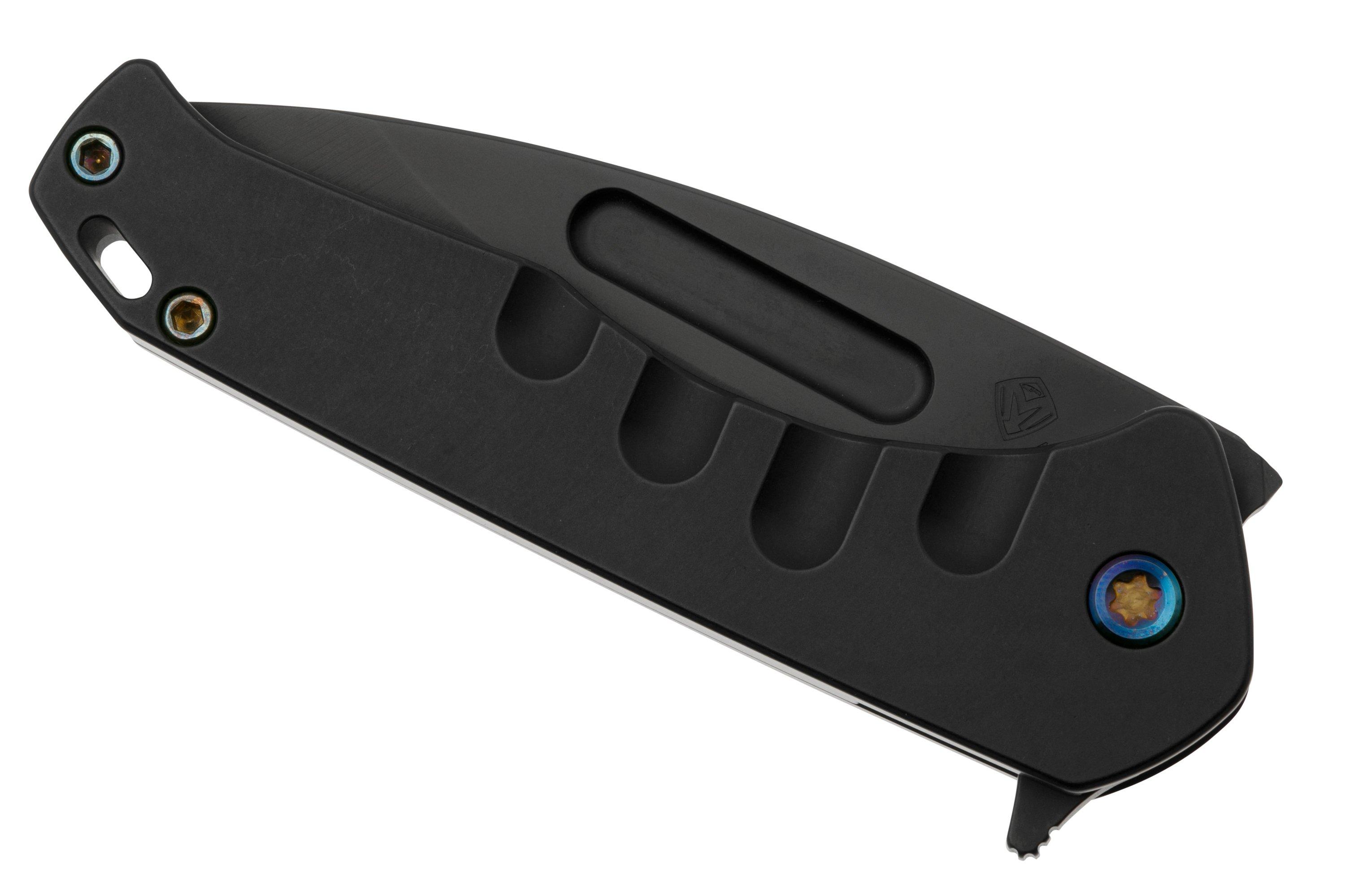 Medford Swift FL Flipper, S45VN PVD Droppoint, Black Handle, PVD Spring ...