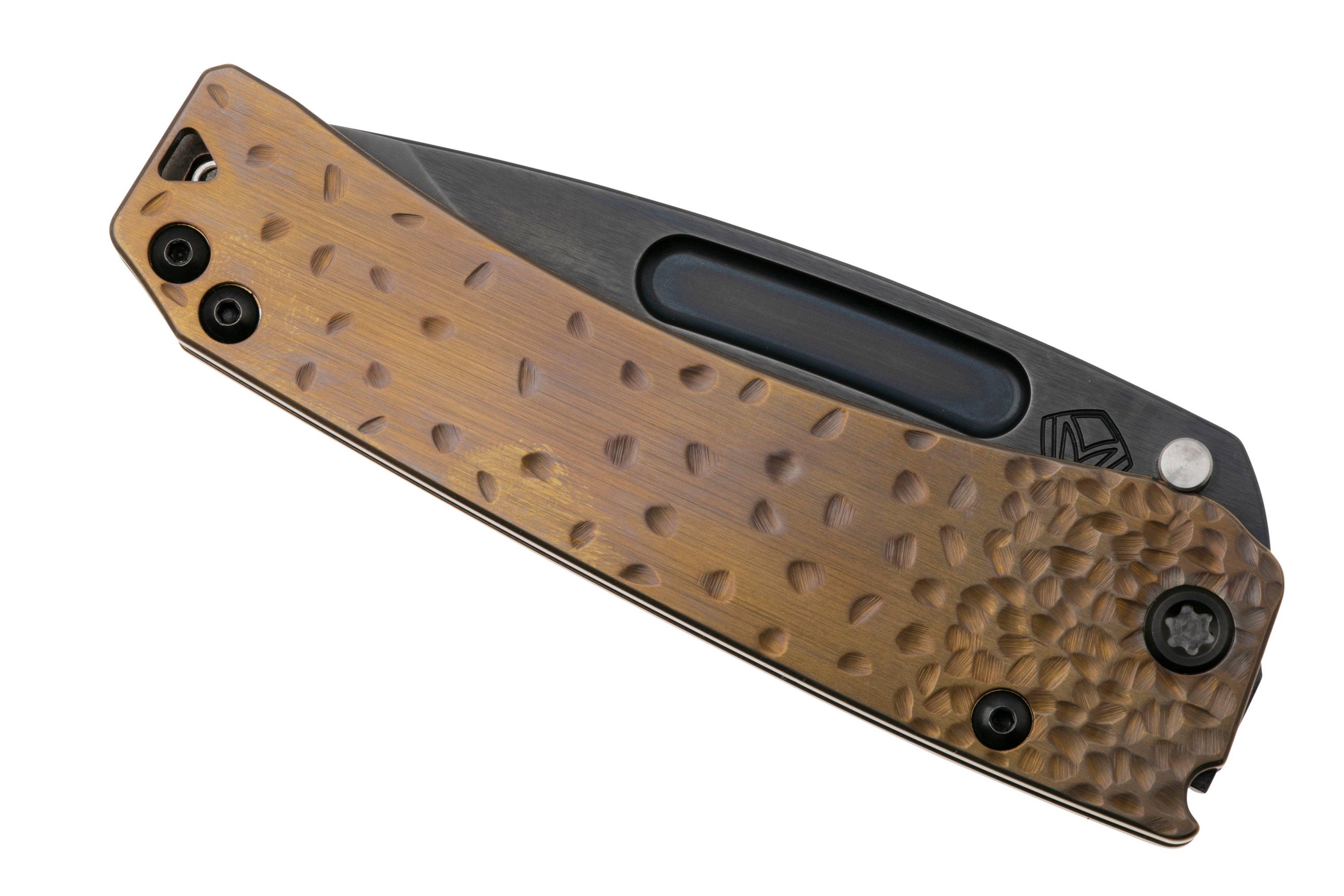 Medford Slim Midi Marauder S45VN PVD DP, Bronze Hammered Fade, navalha ...