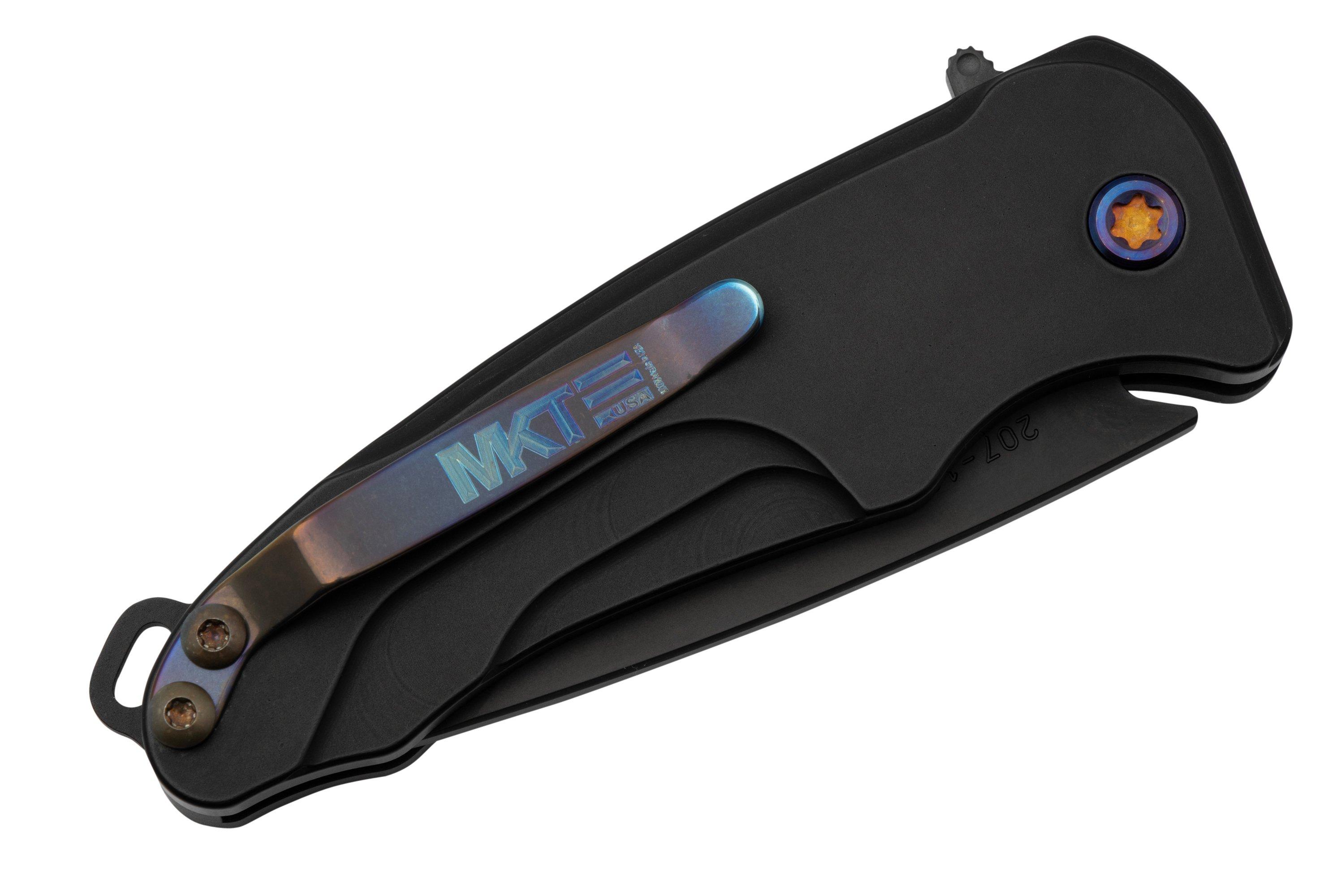 Medford Smooth Criminal, S45VN PVD Blade, Black Handle, Flamed Hardware ...