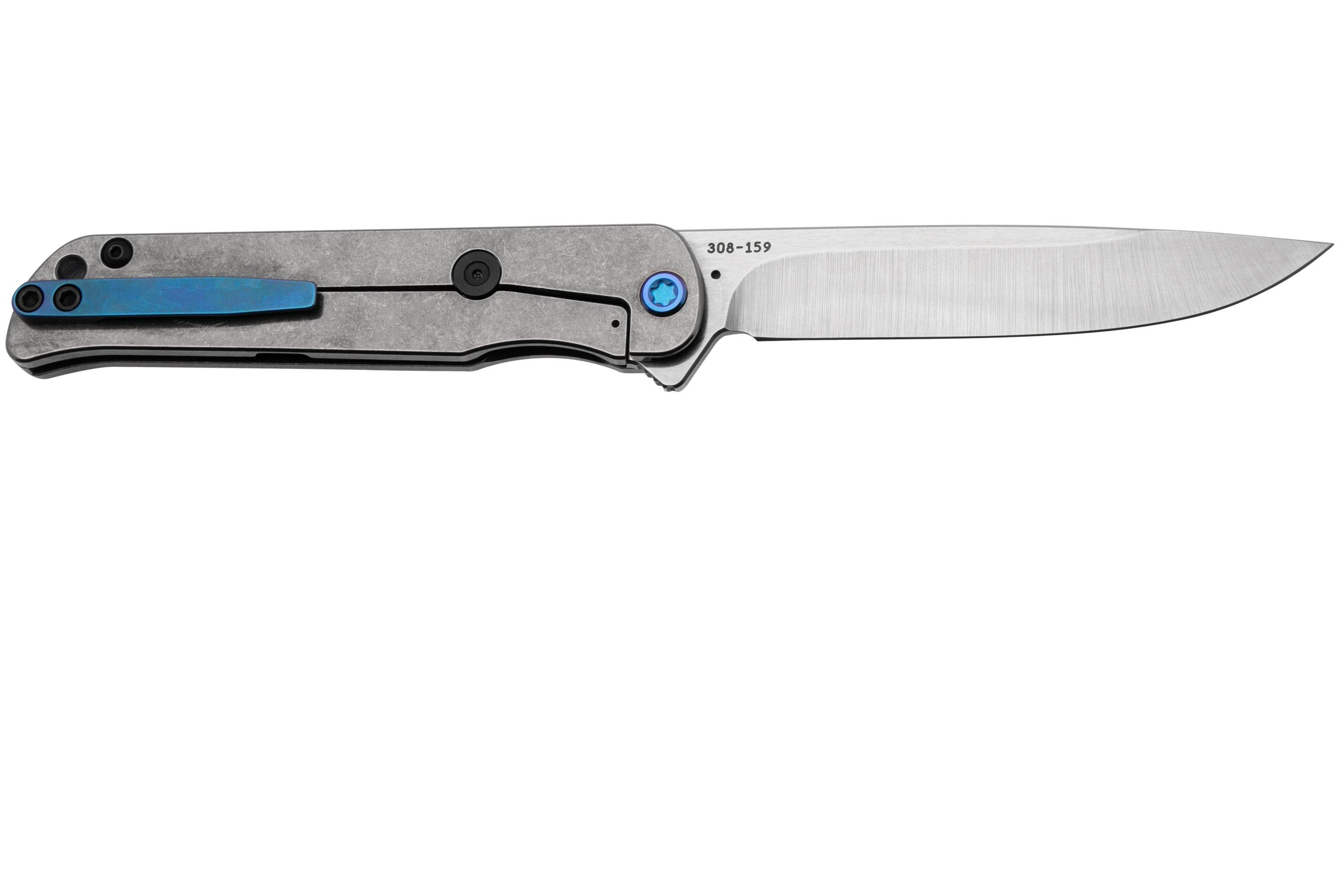 Medford T-Bone 23-TB-05 S45VN Tumbled Droppoint Blade, Tumbled Black ...