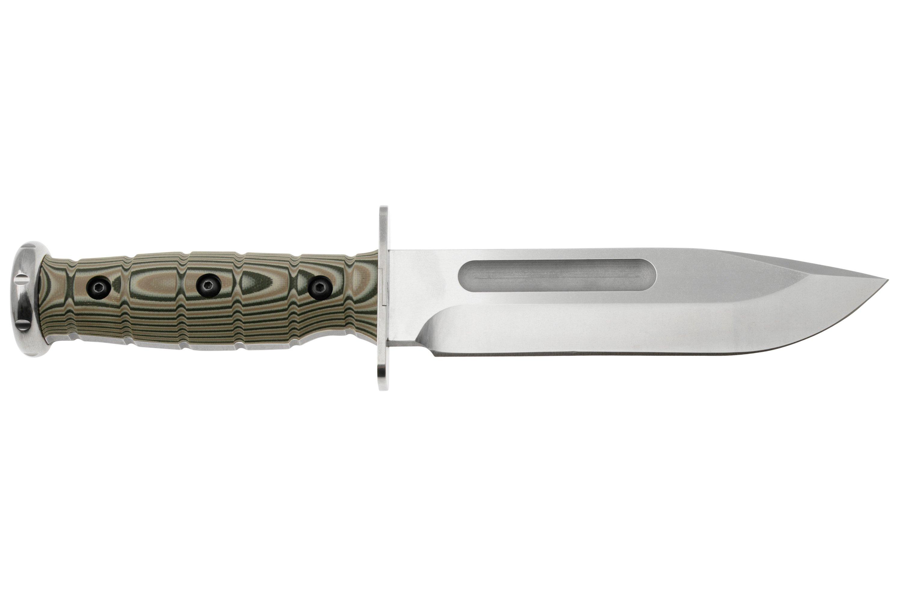 Medford USMC Fighter 23-UF-02, S35VN Tumbled Blade, Multi-Layered G10 ...