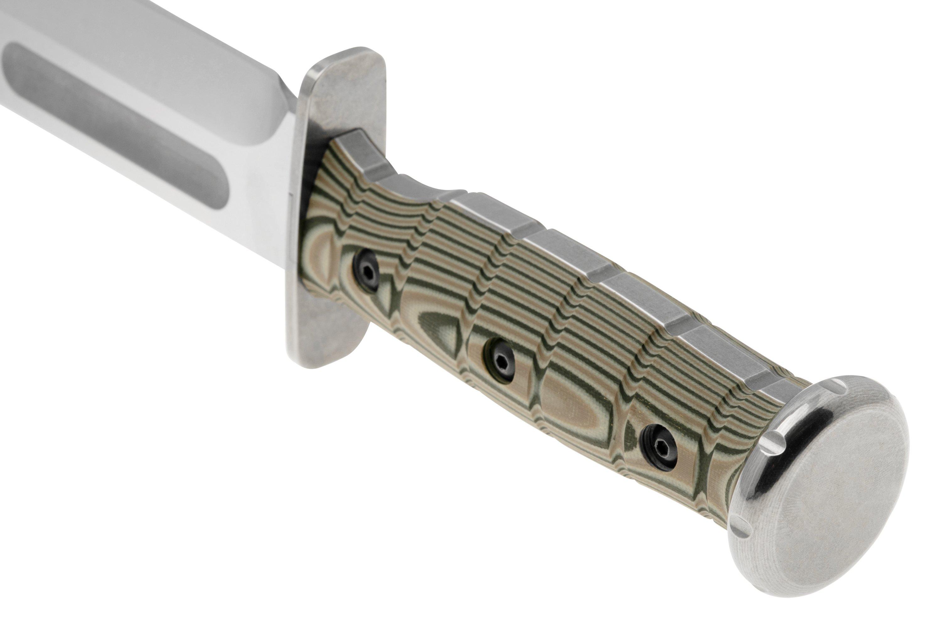 Medford USMC Fighter 23-UF-02, S35VN Tumbled Blade, Multi-Layered G10 ...