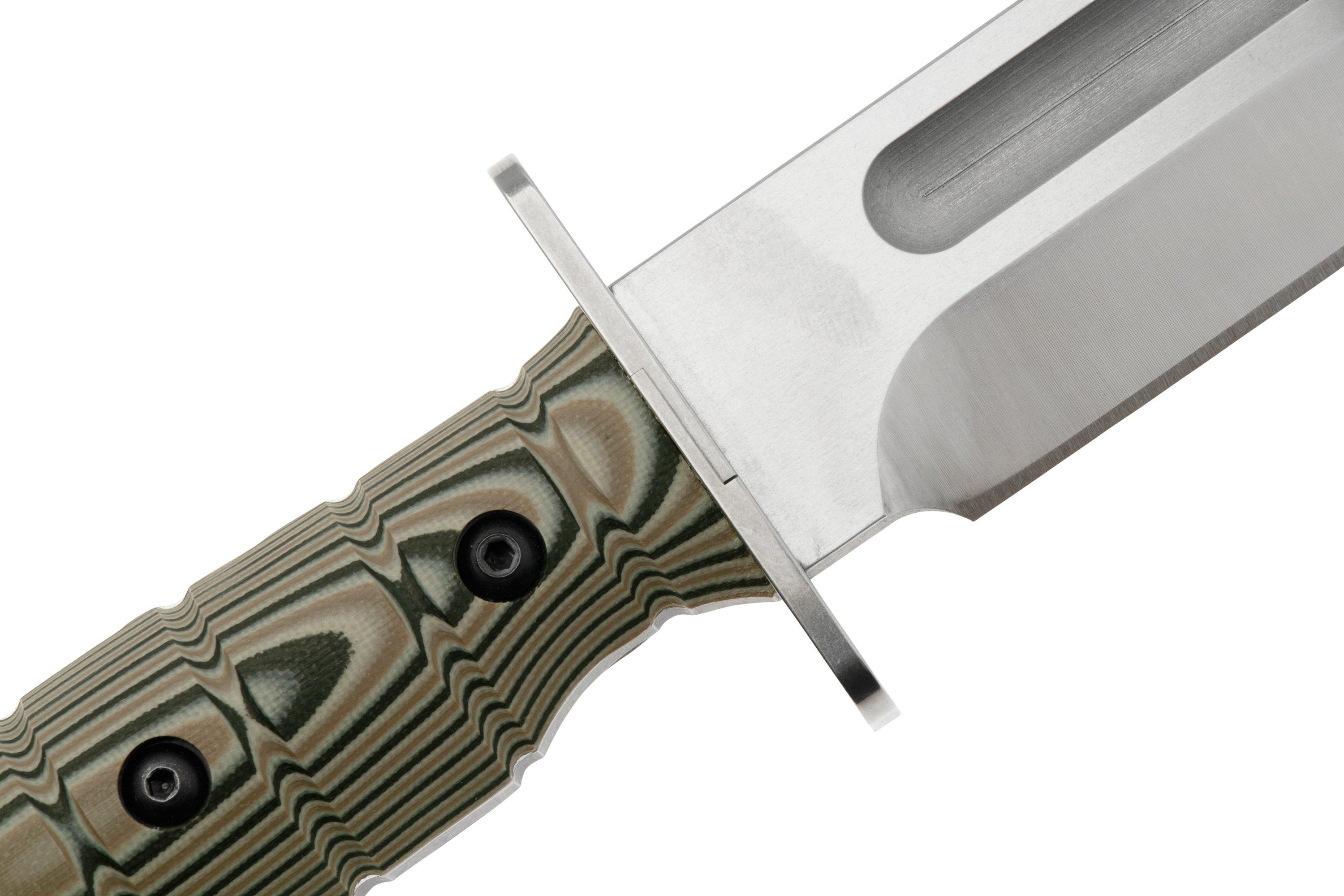 Medford USMC Fighter 23-UF-02, S35VN Tumbled Blade, Multi-Layered G10 ...