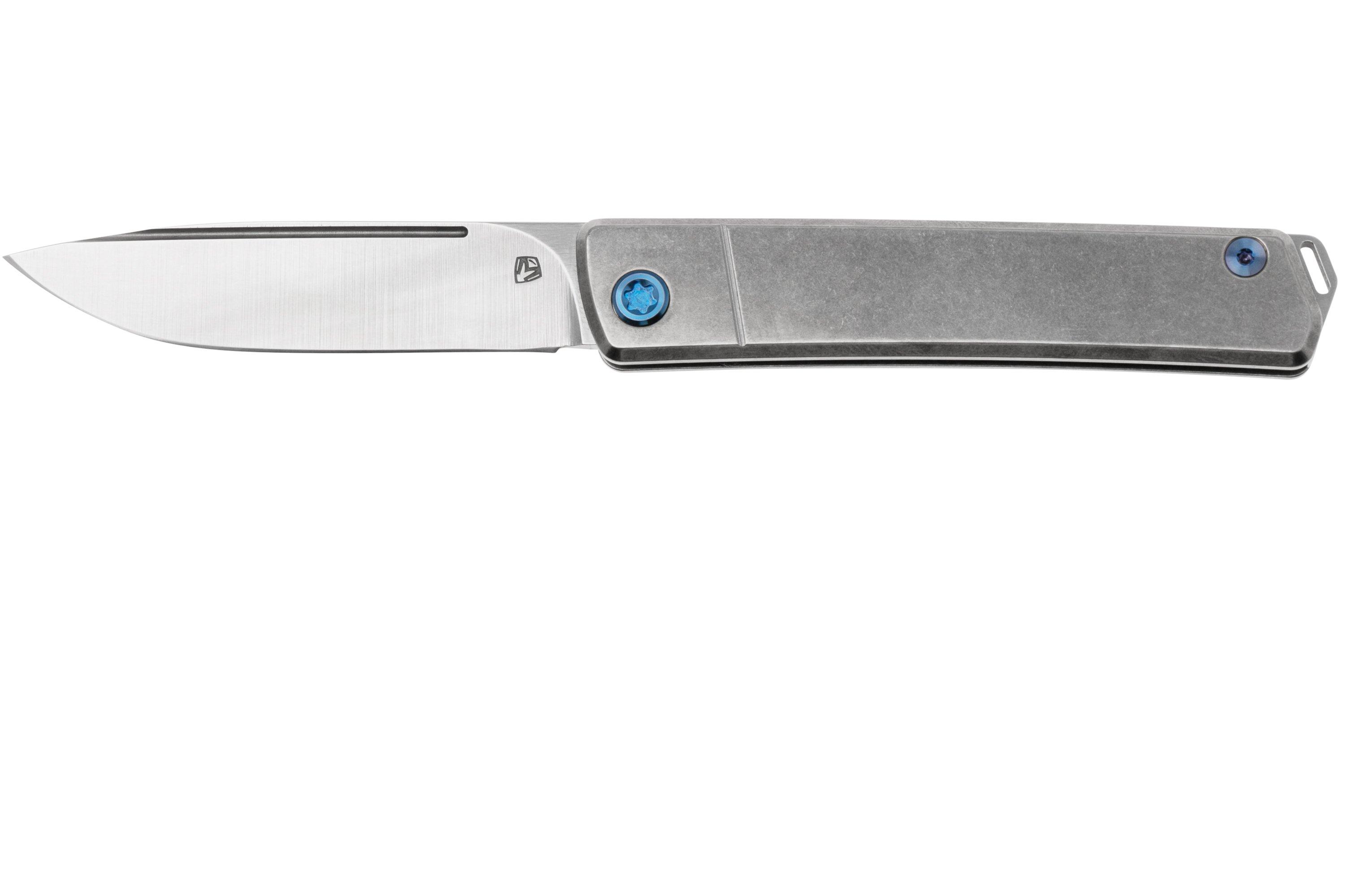Medford Gentleman Jack 24-GJ-01, Tumbled S45VN Droppoint Blade, Tumbled ...