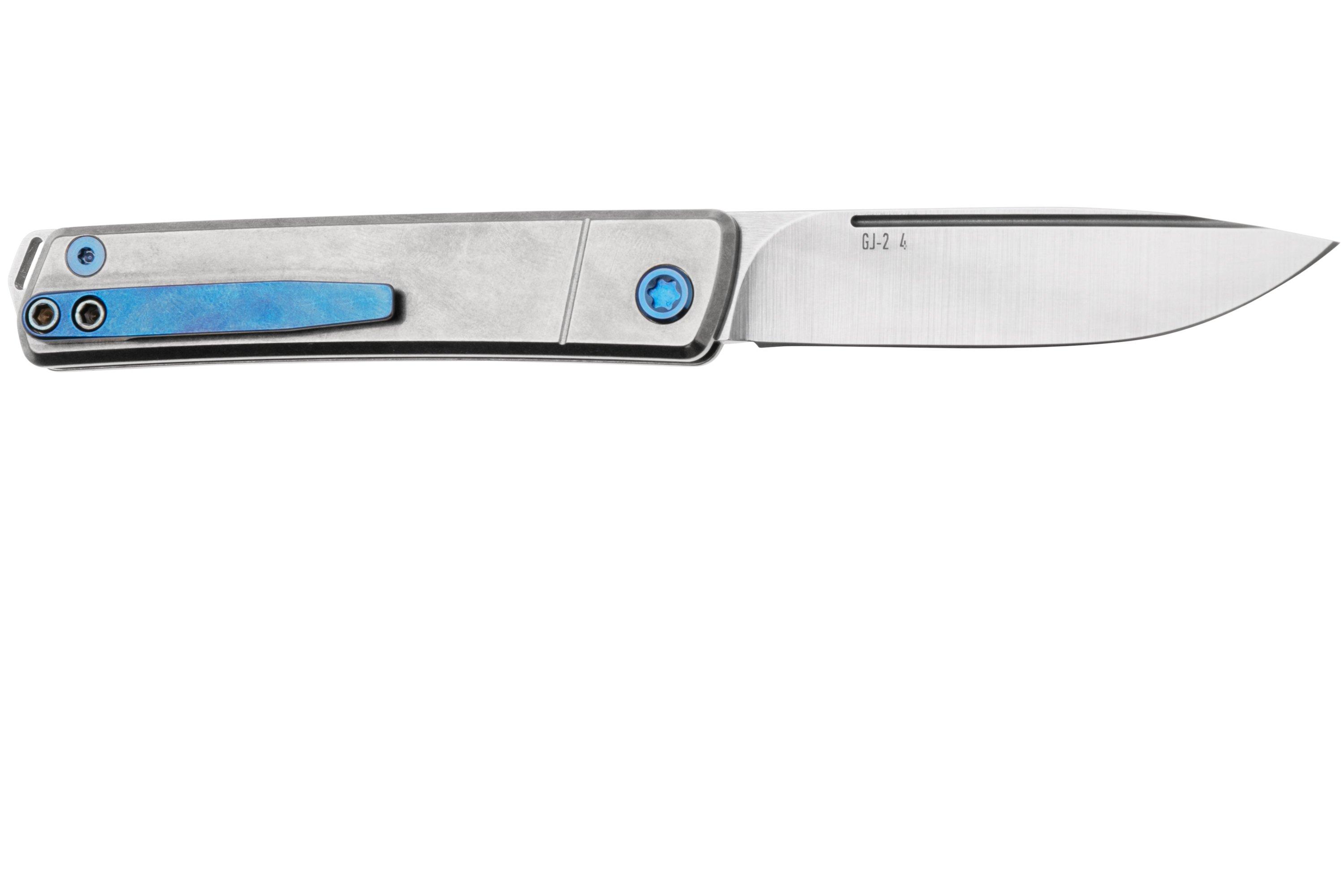 Medford Gentleman Jack 24-GJ-01, Tumbled S45VN Droppoint Blade, Tumbled ...