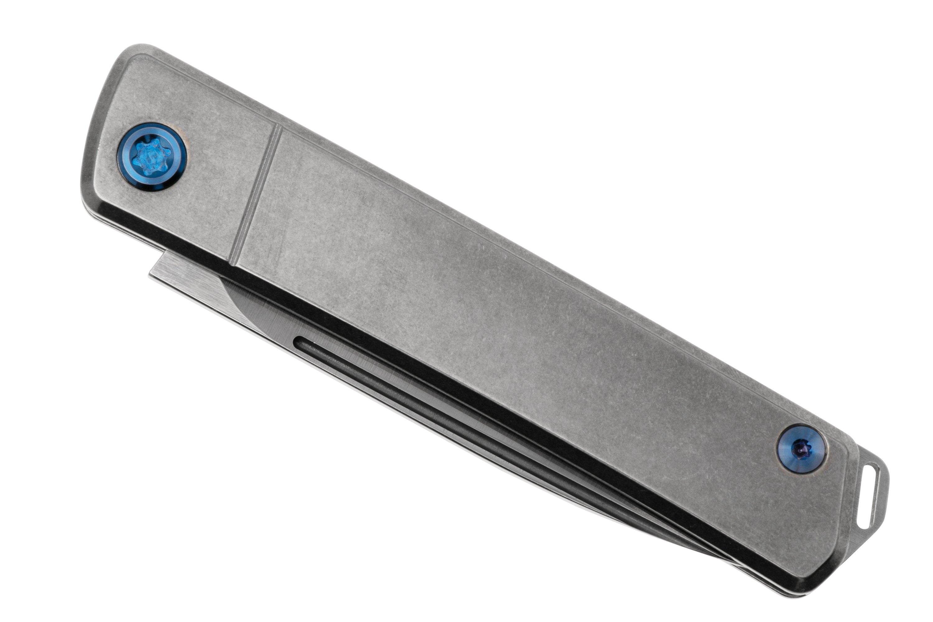 Medford Gentleman Jack 24-GJ-01, Tumbled S45VN Droppoint Blade, Tumbled ...