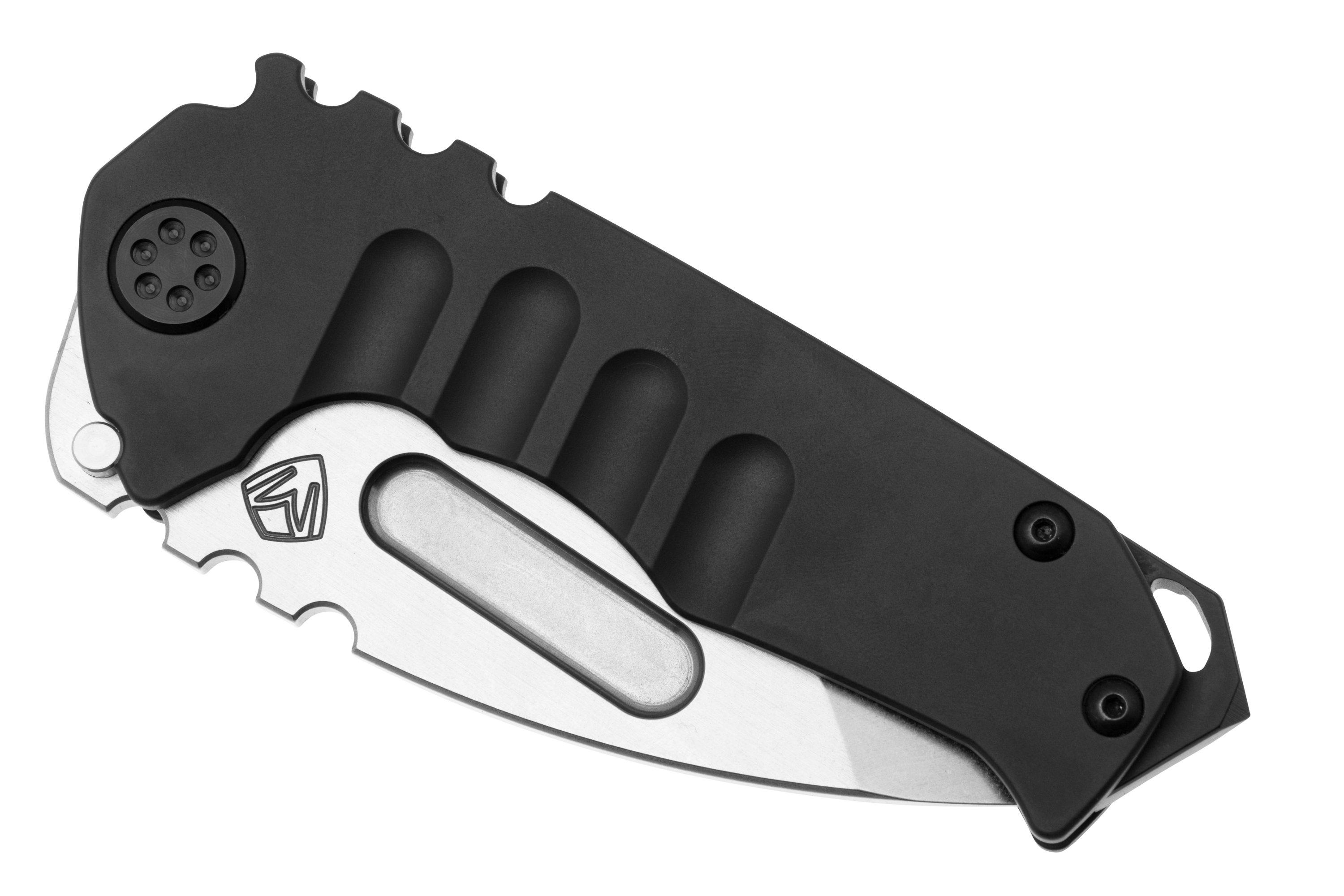 Medford Praetorian Genesis T, 24-GNT-02, S45VN Tumbled Tanto, Black DLC ...