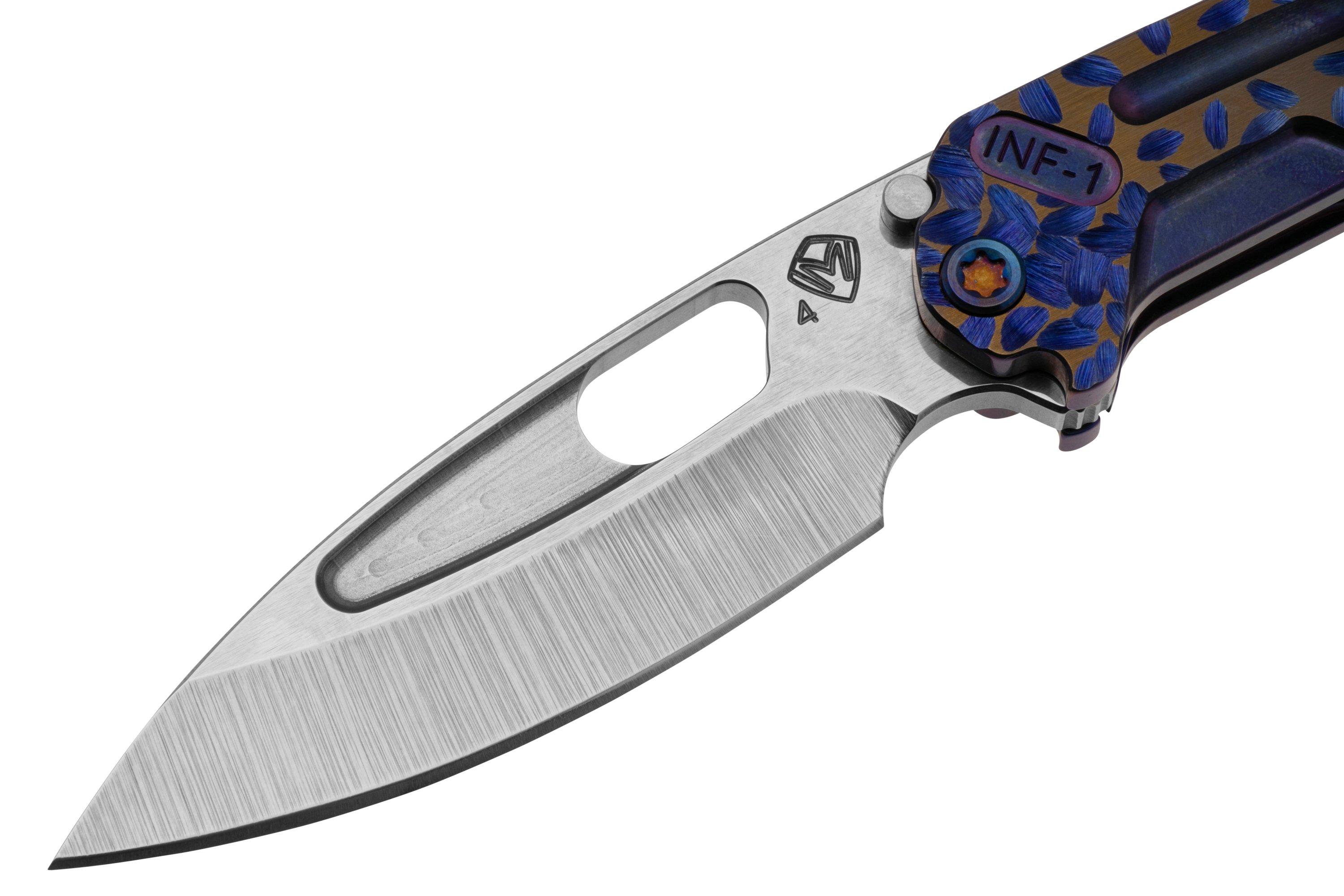 Medford Infraction S45VN Satin Blade, Brushed Bronze Flats Violet ...