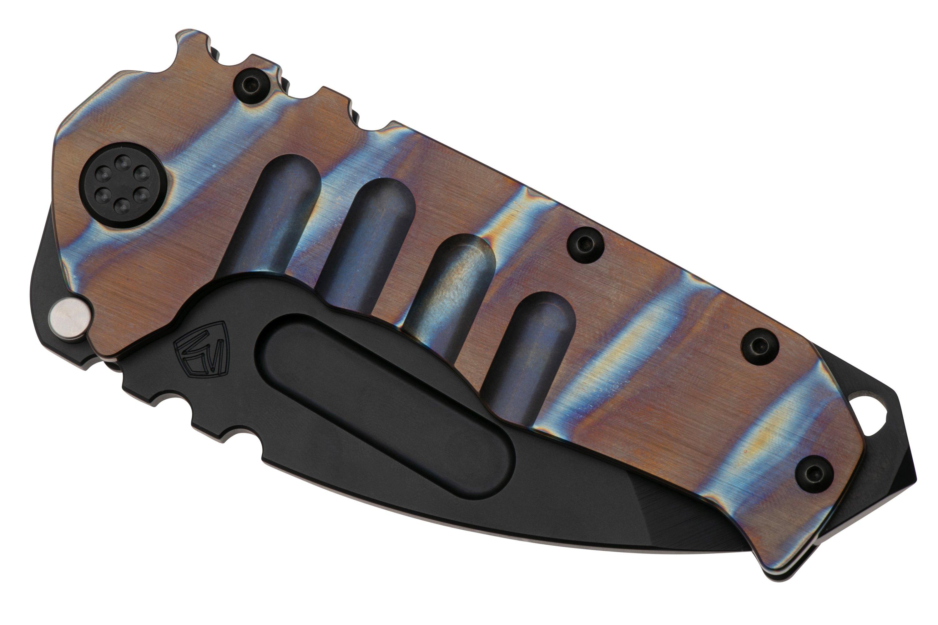 Medford Praetorian T 24-PT-01, S45VN DLC Tanto Blade, Faced/Flamed ...