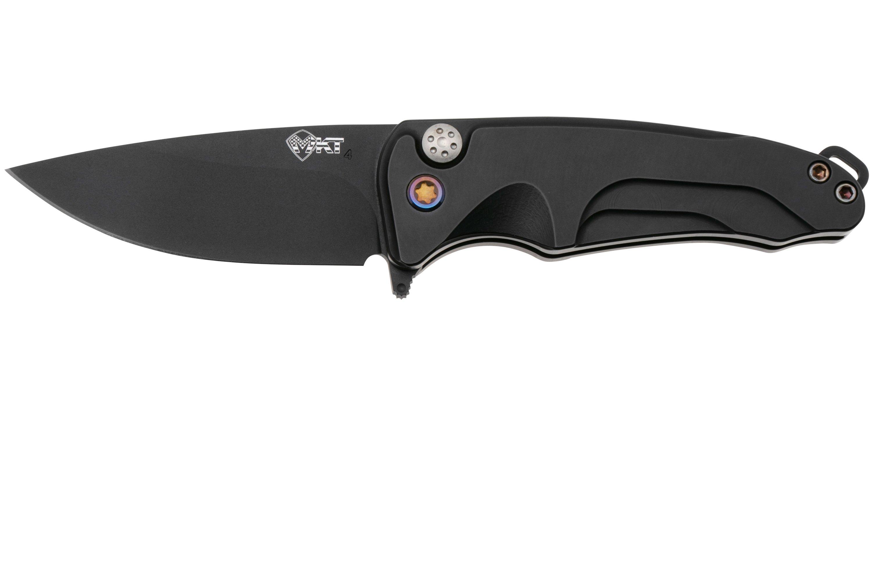 Medford Smooth Criminal 24-SC-01, S45VN DLC Blade, Black Handle, Flamed ...
