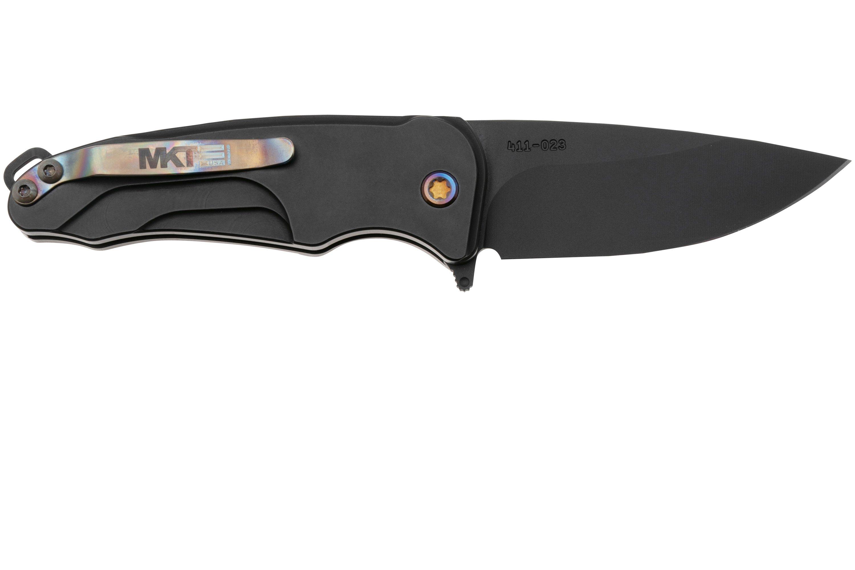 Medford Smooth Criminal 24-SC-01, S45VN DLC Blade, Black Handle, Flamed ...
