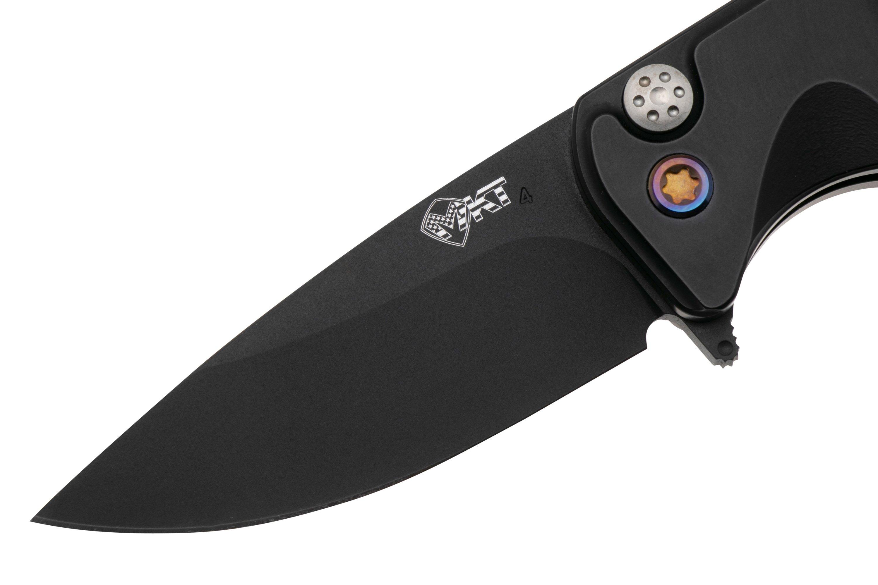 Medford Smooth Criminal 24-SC-01, S45VN DLC Blade, Black Handle, Flamed ...