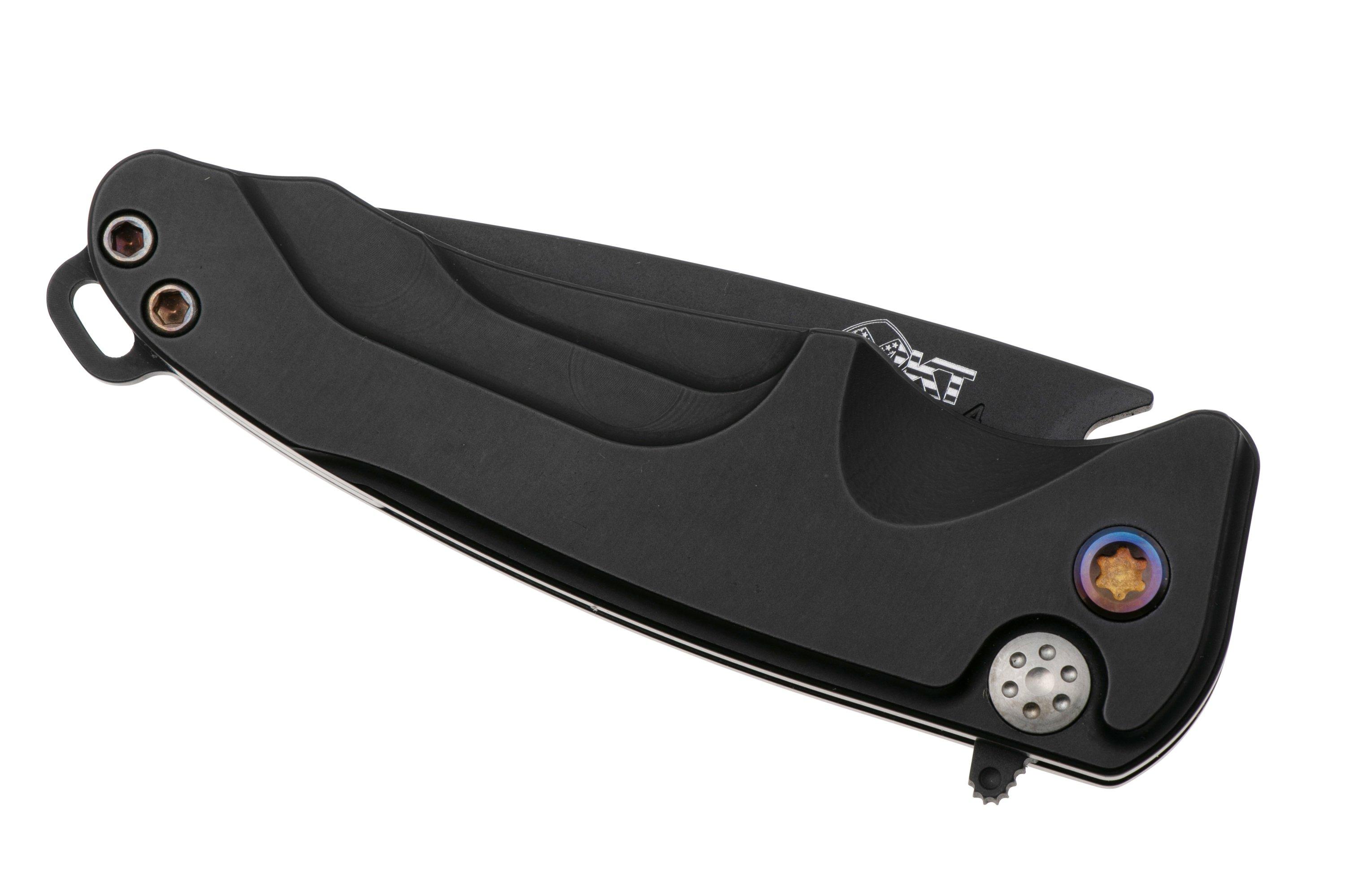 Medford Smooth Criminal 24-SC-01, S45VN DLC Blade, Black Handle, Flamed ...