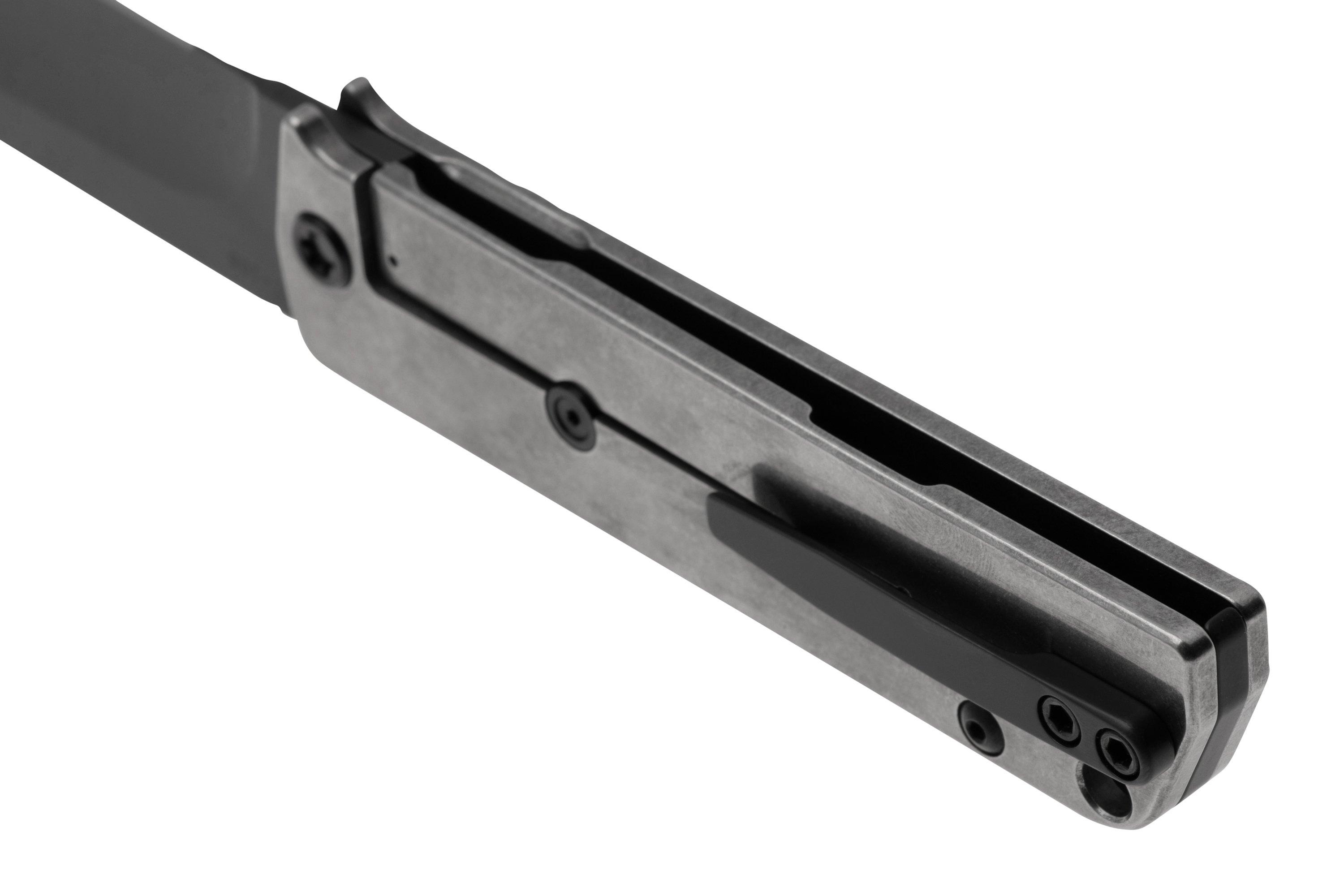 Medford The Antik 24-TA-01 CPM S45VN DLC Droppoint Blade, Tumbled ...