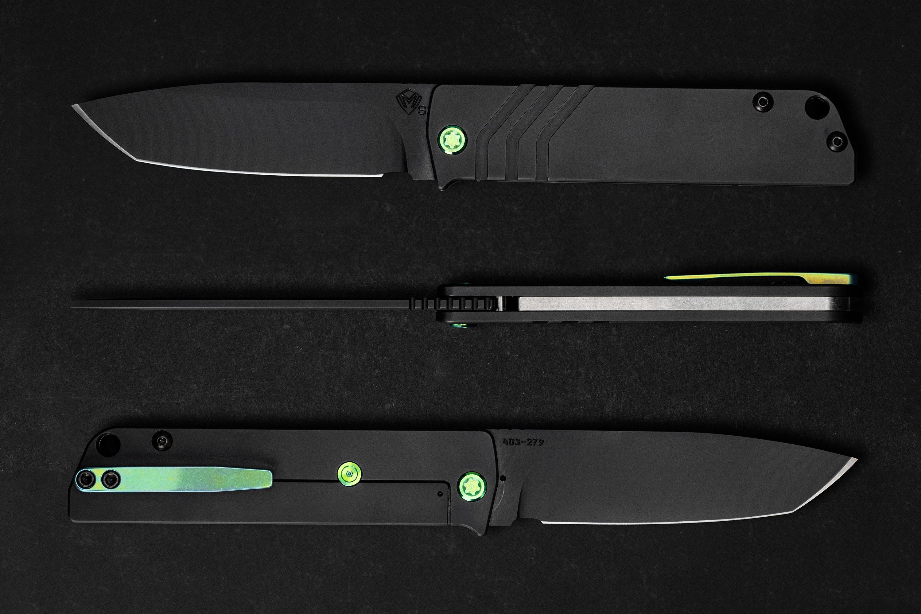 Medford The Antik 24-TA-02 CPM S35VN DLC Tanto Blade, DLC Handles ...