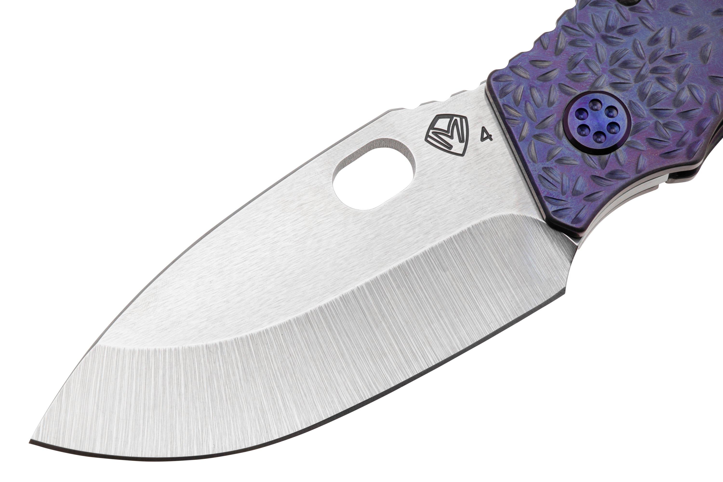 Medford TFF-1, S45VN Tumbled, Violet Jasmine Fade Falling Leaf, pocket ...