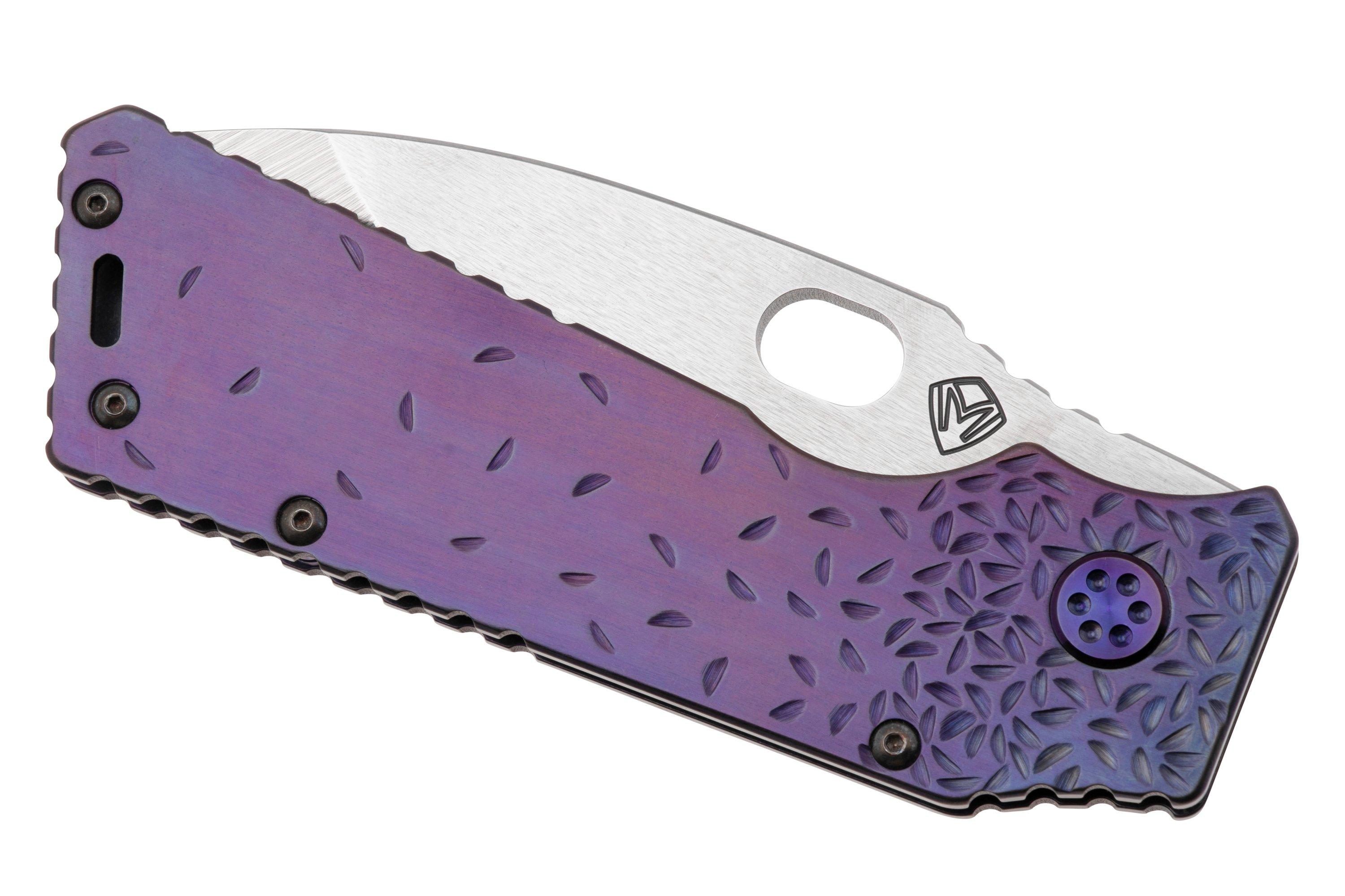 Medford TFF-1, S45VN Tumbled, Violet Jasmine Fade Falling Leaf, pocket ...