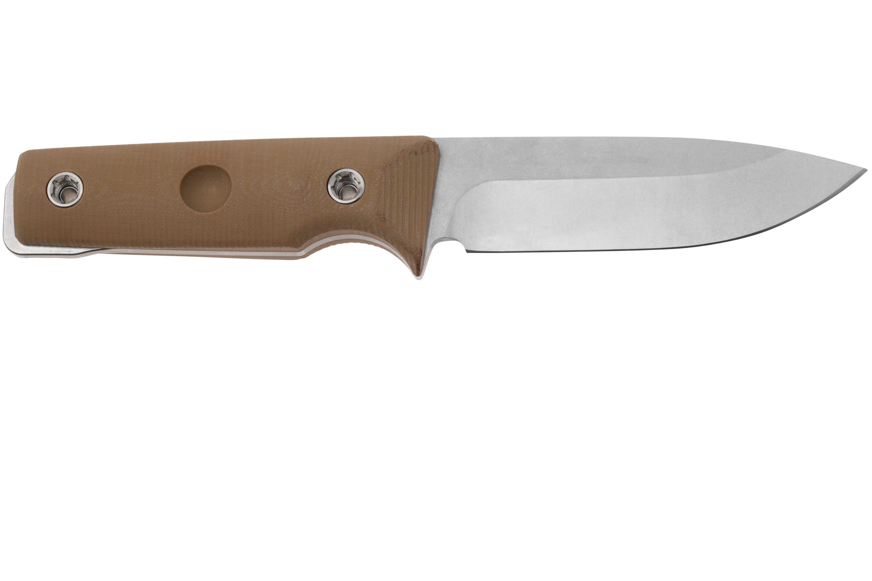 Medford Pro The San 24-TS-02, CPM 3V Tumbled Blade, Coyote G10 Handles ...