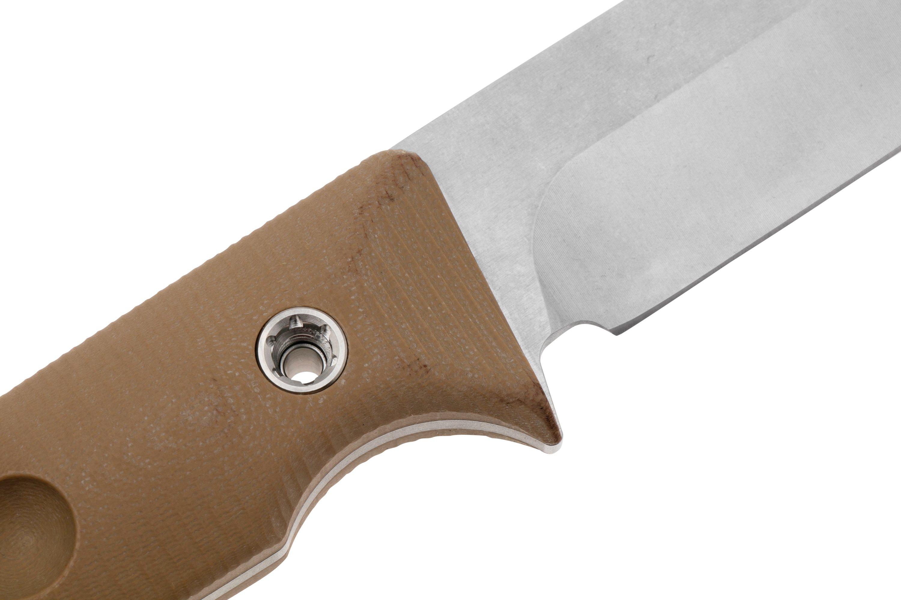 Medford Pro The San 24-TS-02, CPM 3V Tumbled Blade, Coyote G10 Handles ...