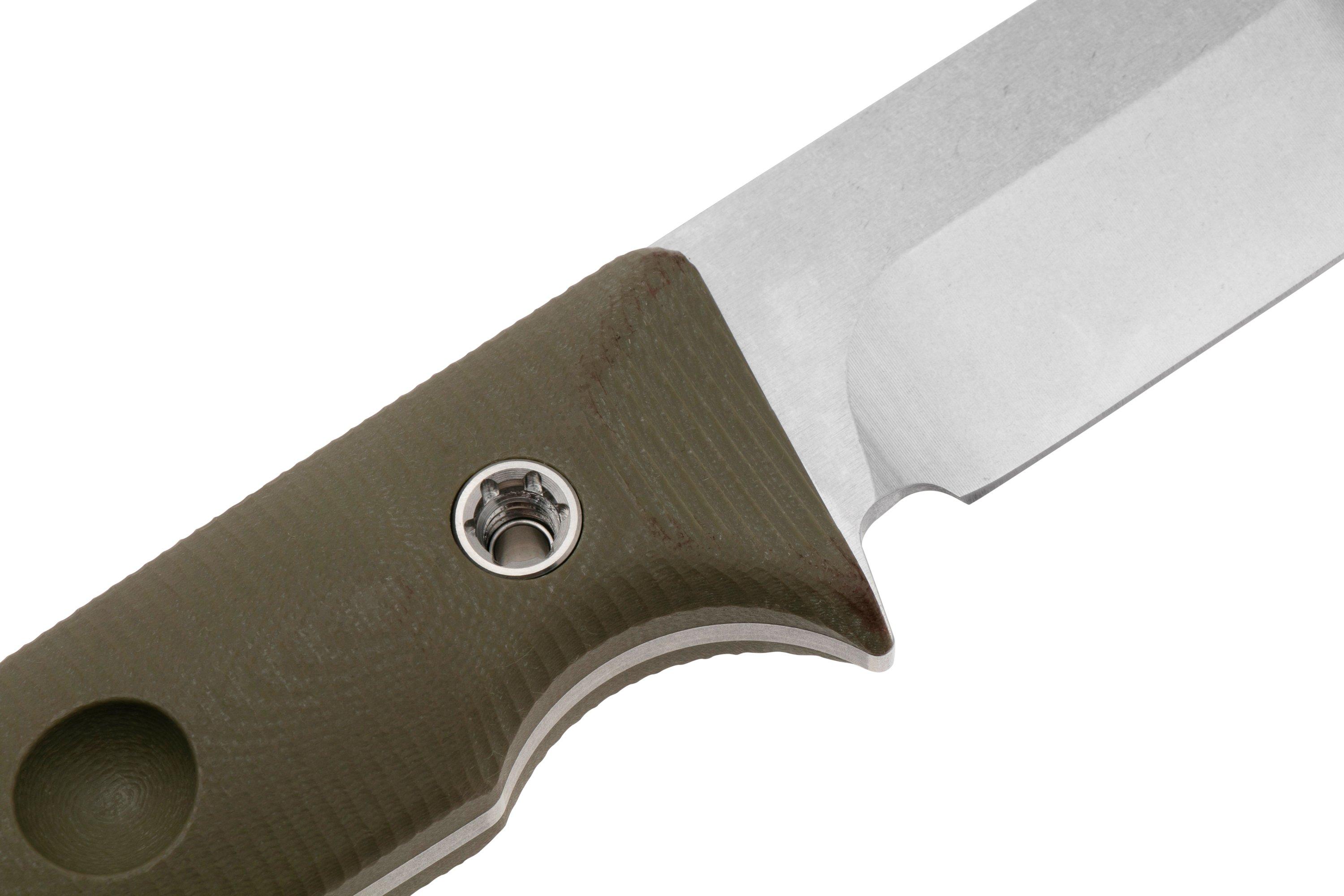 Medford Pro The San 24-TS-03, CPM 3V Tumbled Blade, OD Green G10 ...