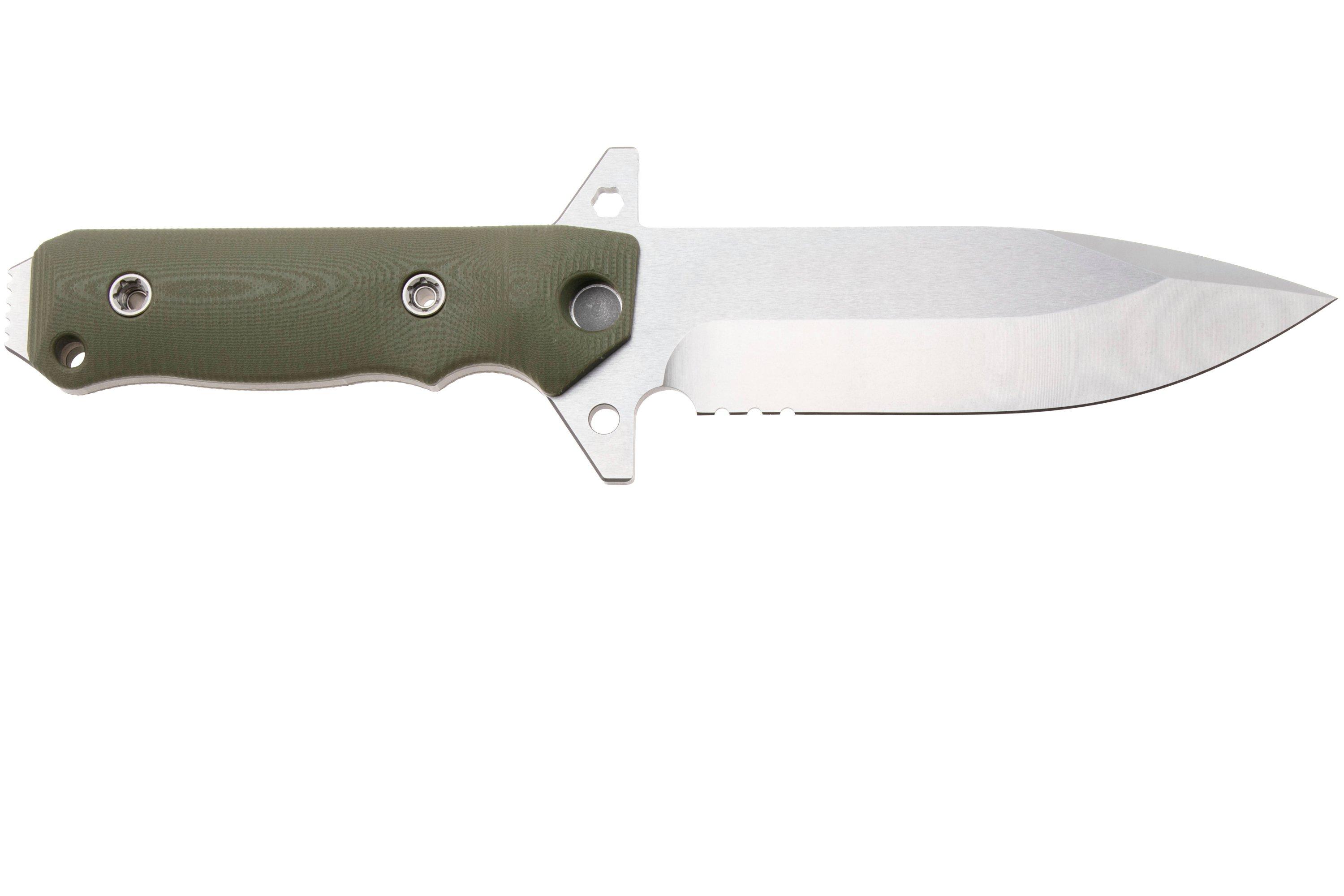 Medford AIO-2, Tumbled CPM 3V Blade, OD-Green G10, Survival Messer ...