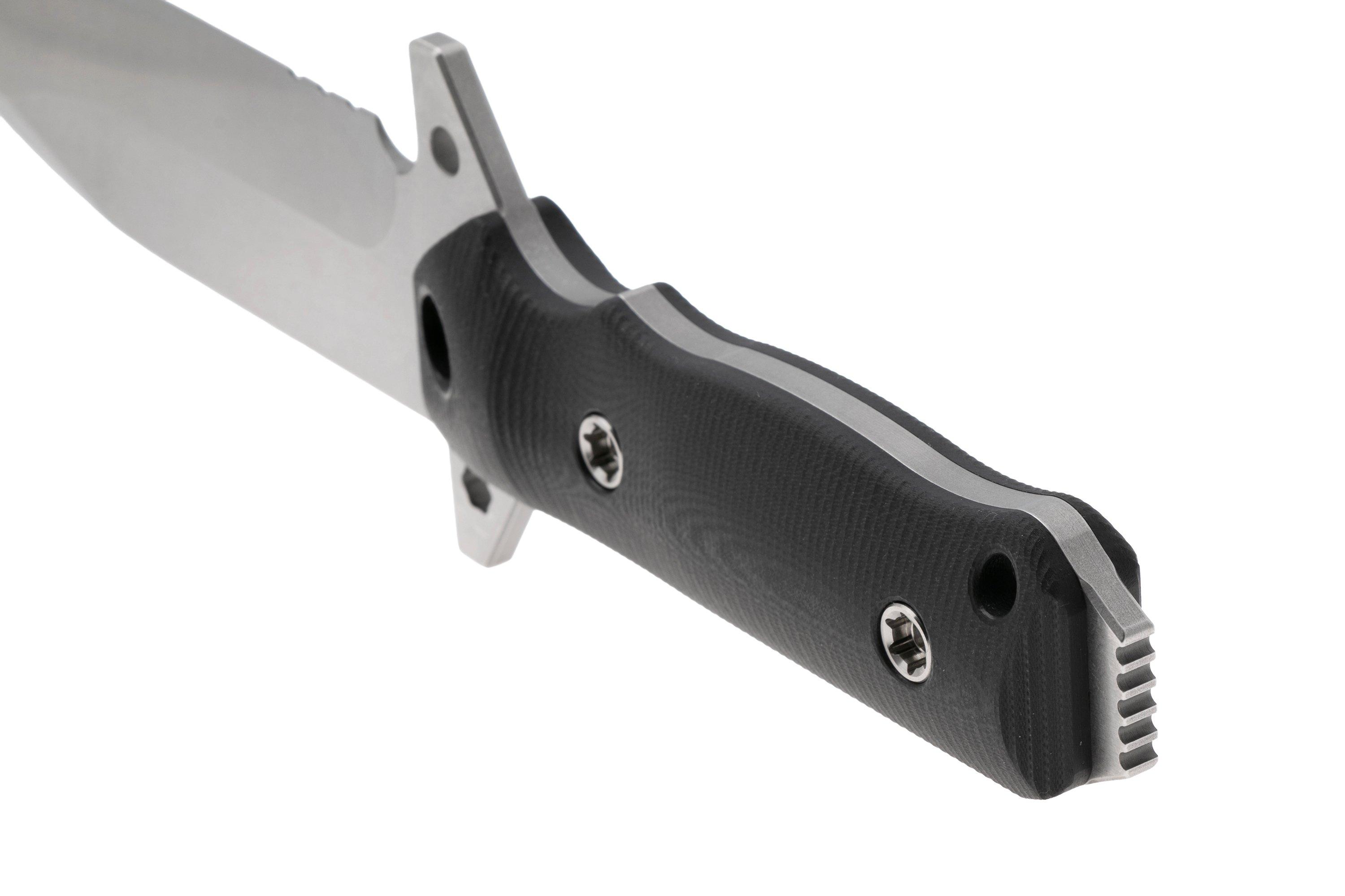 Medford AIO-2, Tumbled CPM 3V Blade, Black G10, Survival Messer ...