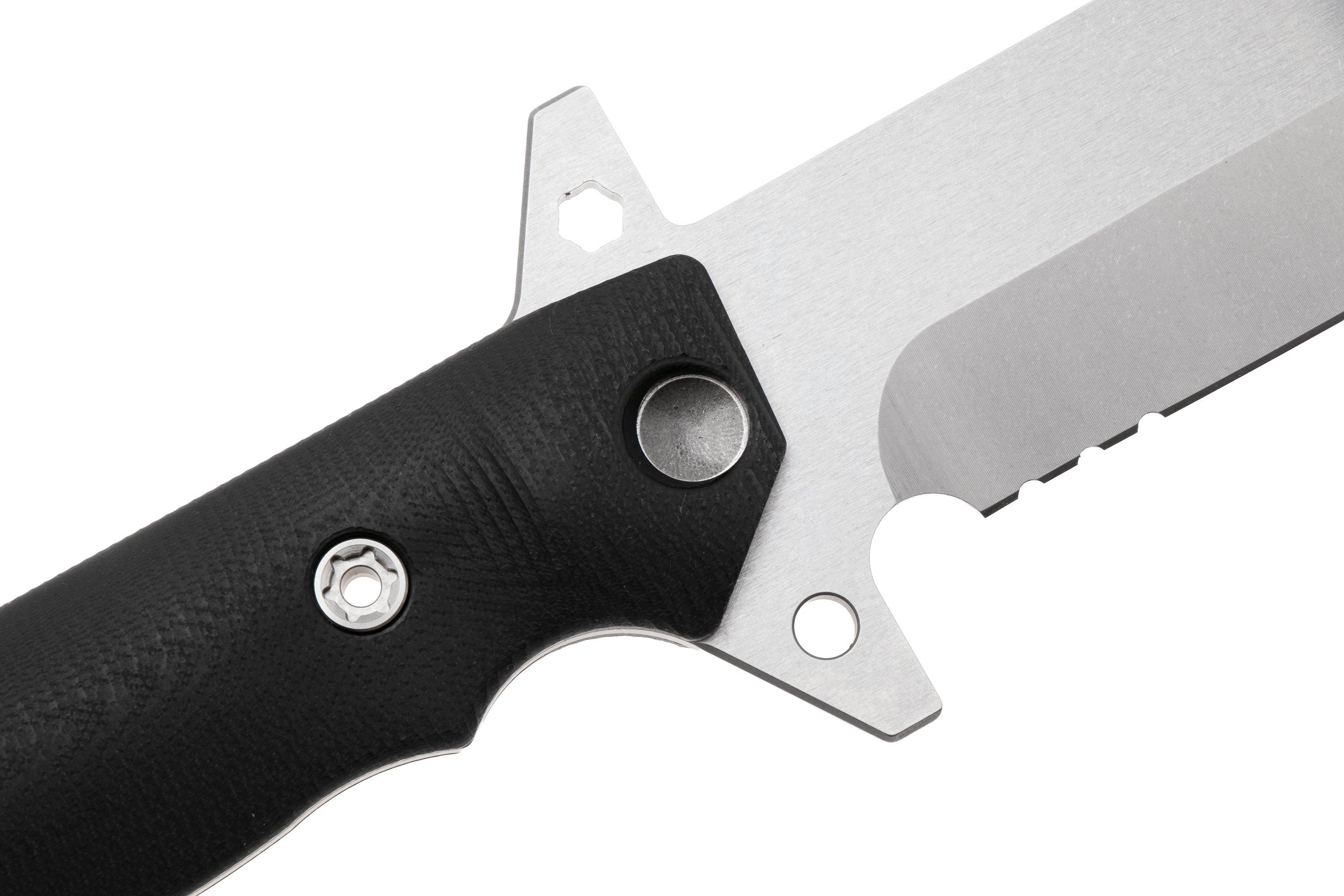 Medford AIO-2, Tumbled CPM 3V Blade, Black G10, Survival Messer ...