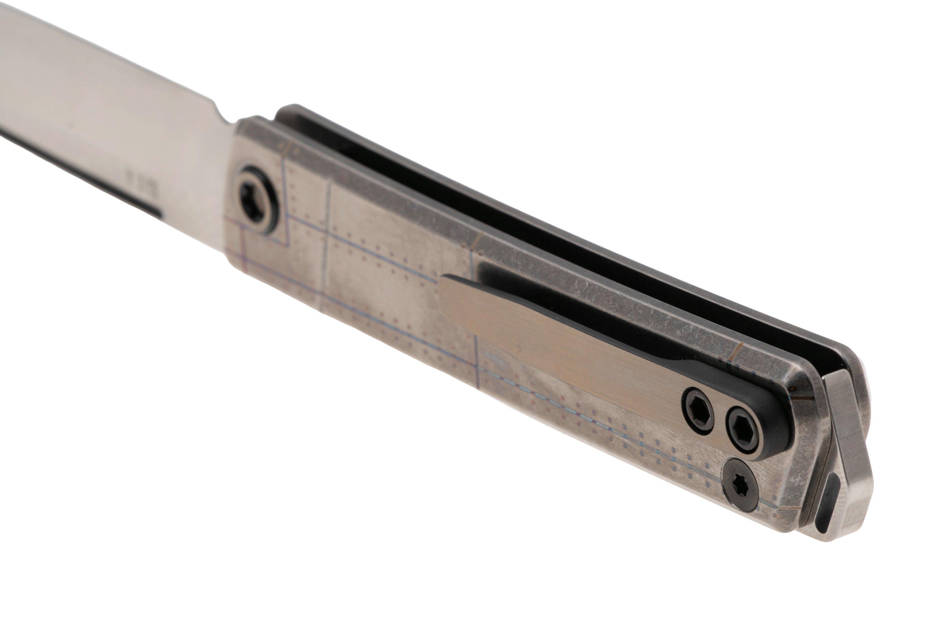 Medford Gentleman Jack 2, S45VN Tumbled Tanto Blade, Tumbled Warthog ...