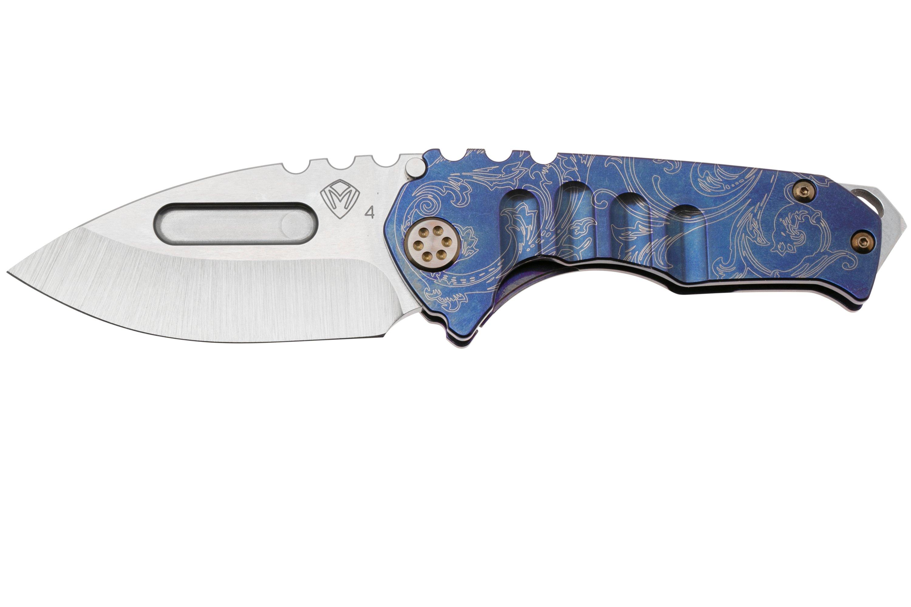 Medford Praetorian Genesis T 25-GNT-04 S45VN Tumbled Drop Point Blade ...