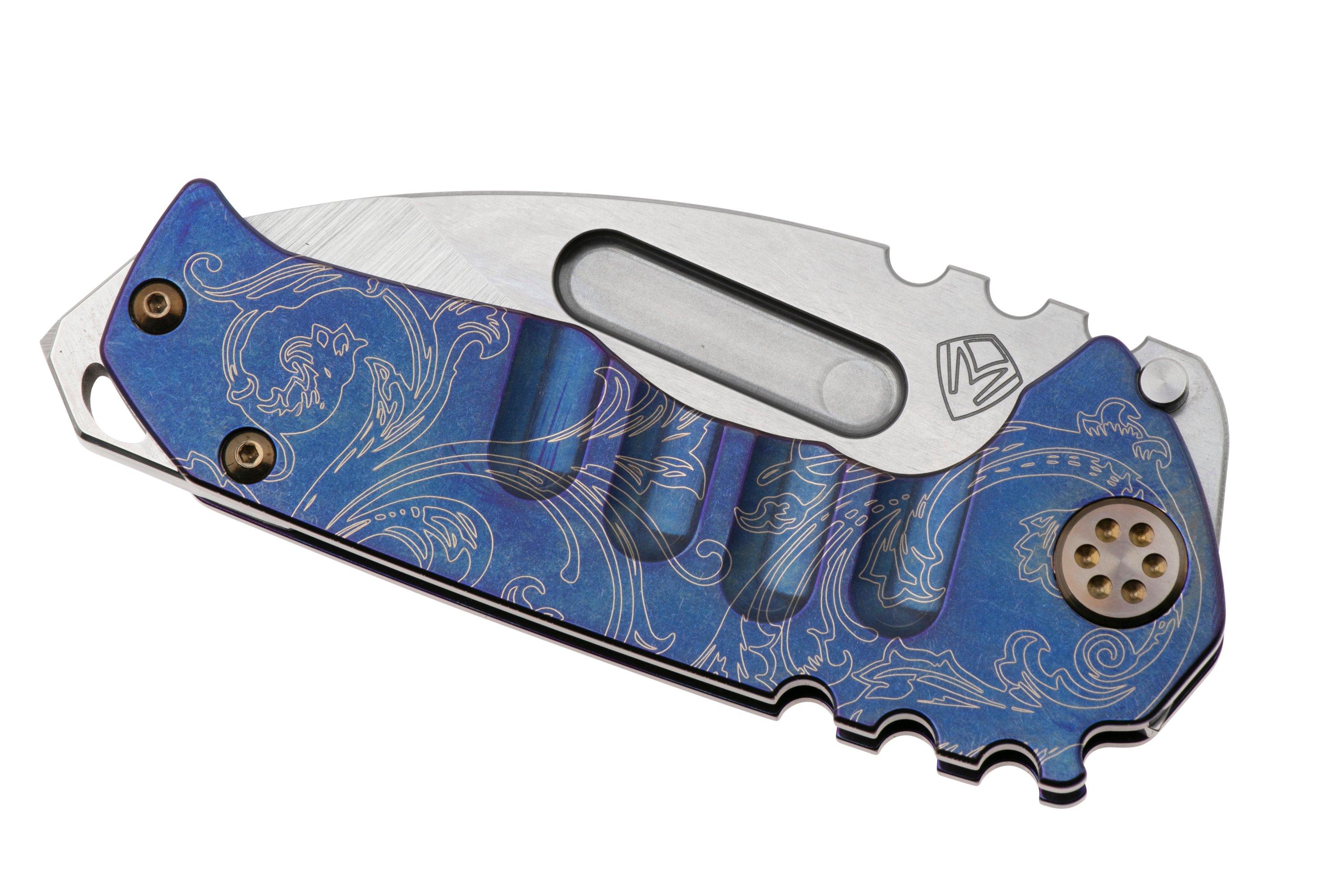 Medford Praetorian Genesis T 25-GNT-04 S45VN Tumbled Drop Point Blade ...