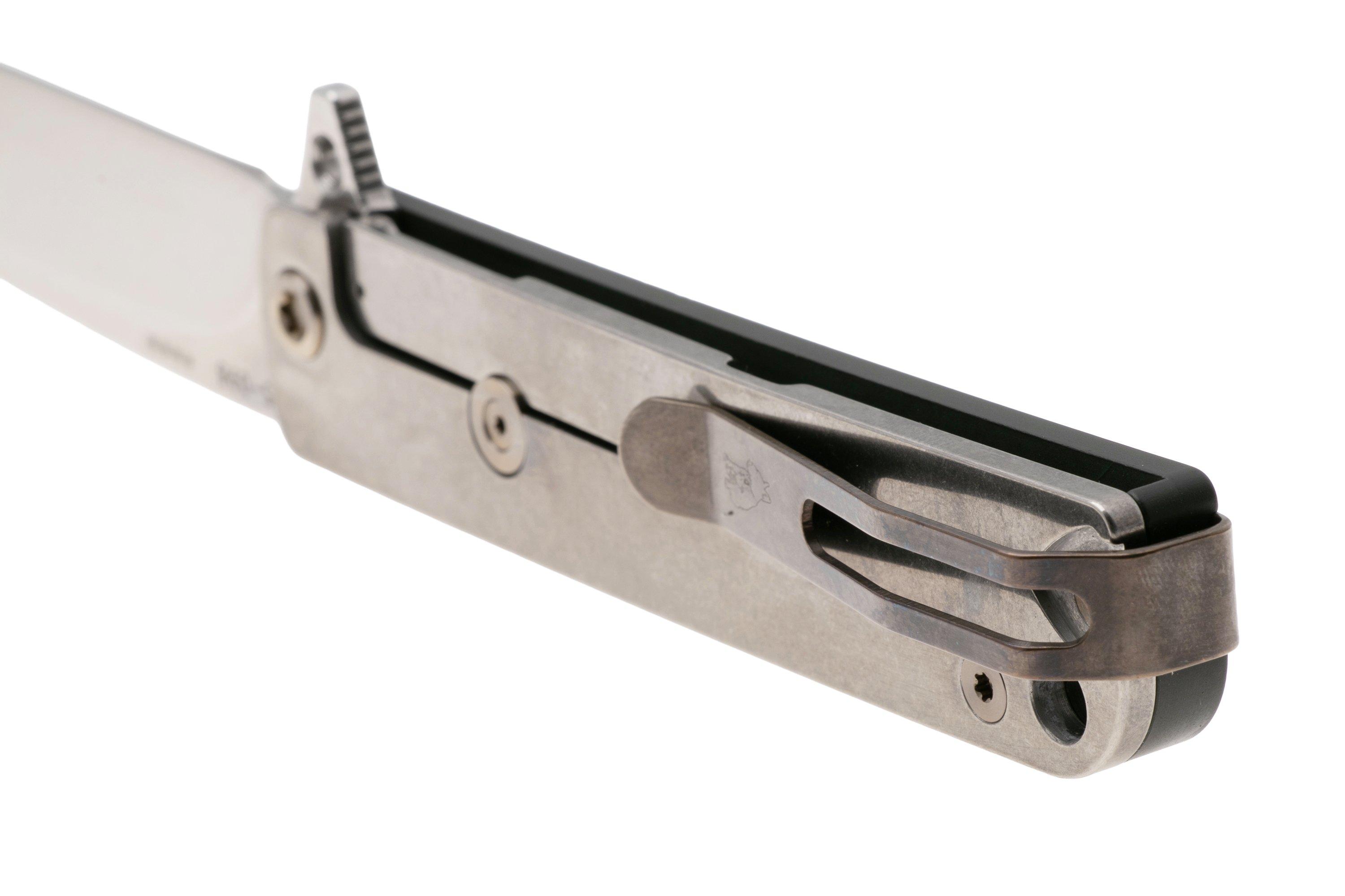 Medford M-48, 25-M48-02, S45VN Tumbled Blade, Green Aluminum Handle ...