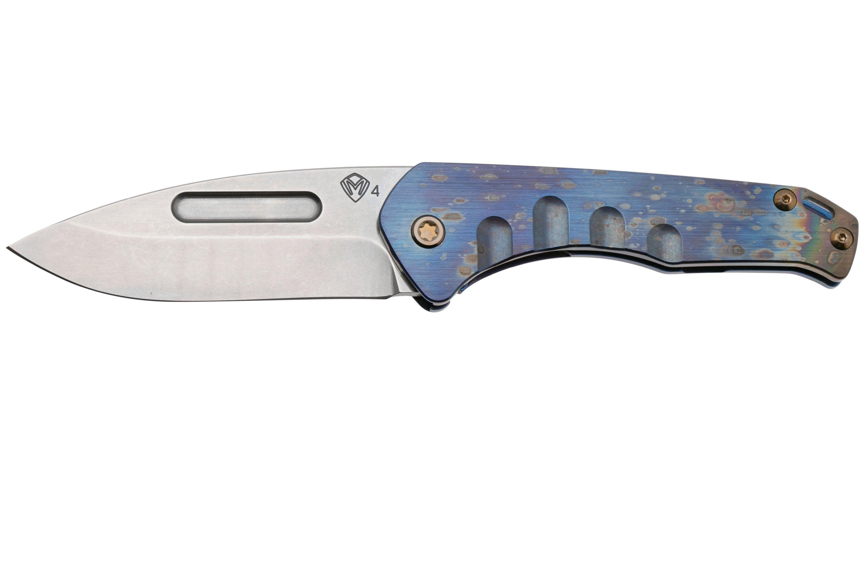 Medford Praetorian Slim 25-PS-01 S45VN Tumbled Drop Point Blade ...