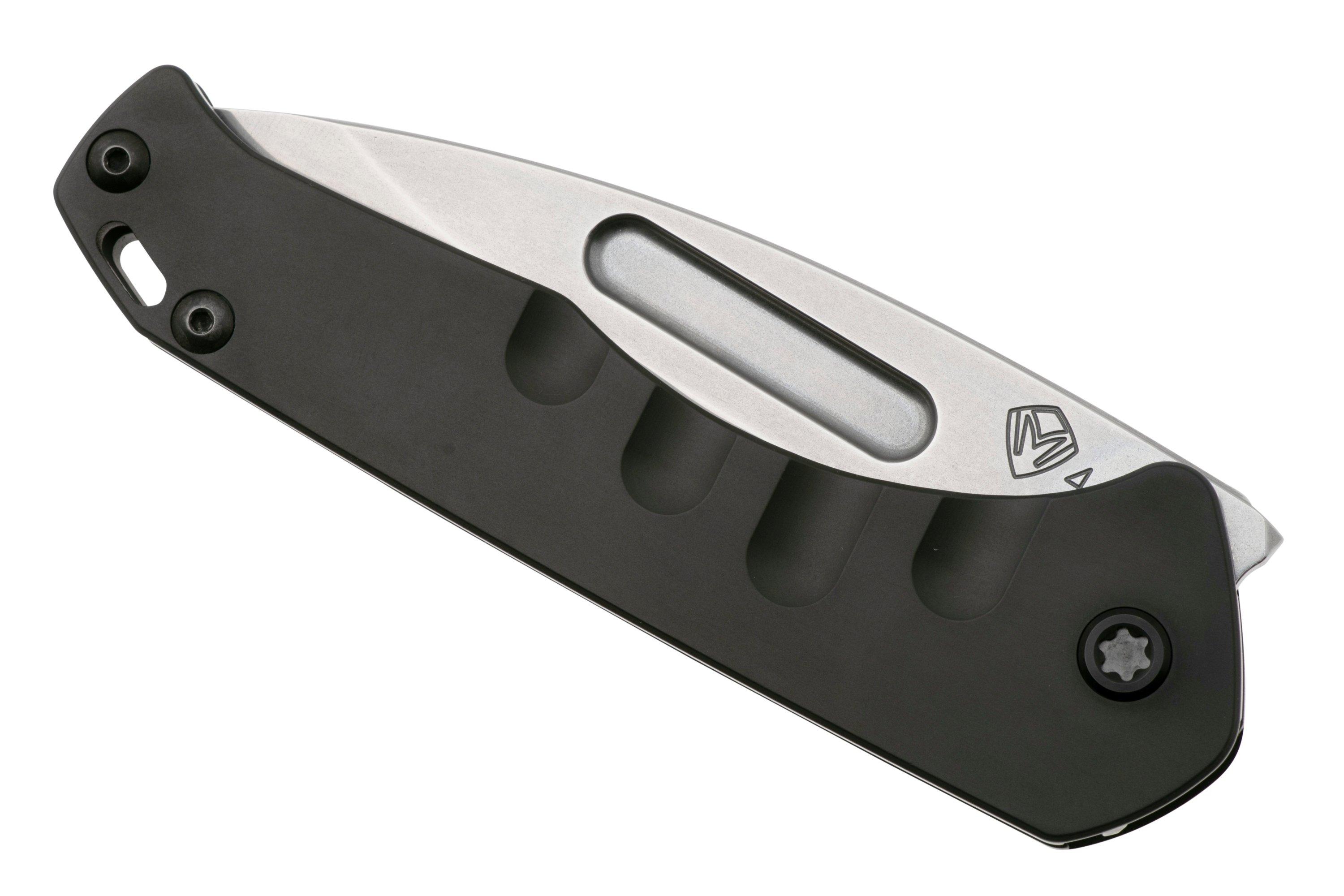 Medford Praetorian Slim 25-PS-02 S45VN Tumbled Drop Point Blade, DLC ...
