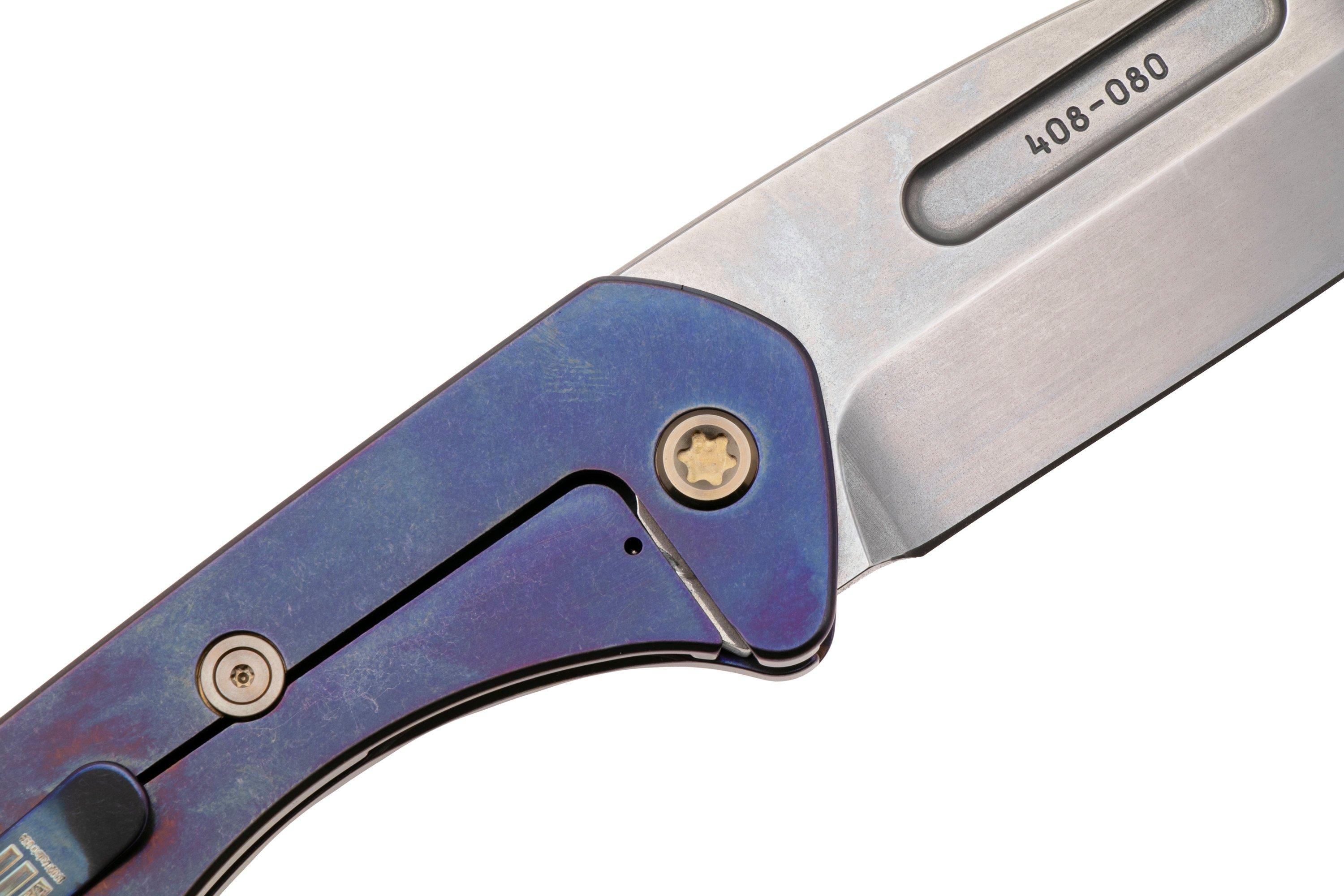 Medford Prae Slim 25-PS-03, Tumbled S45VN Droppoint, Bronze/Violet Fade ...