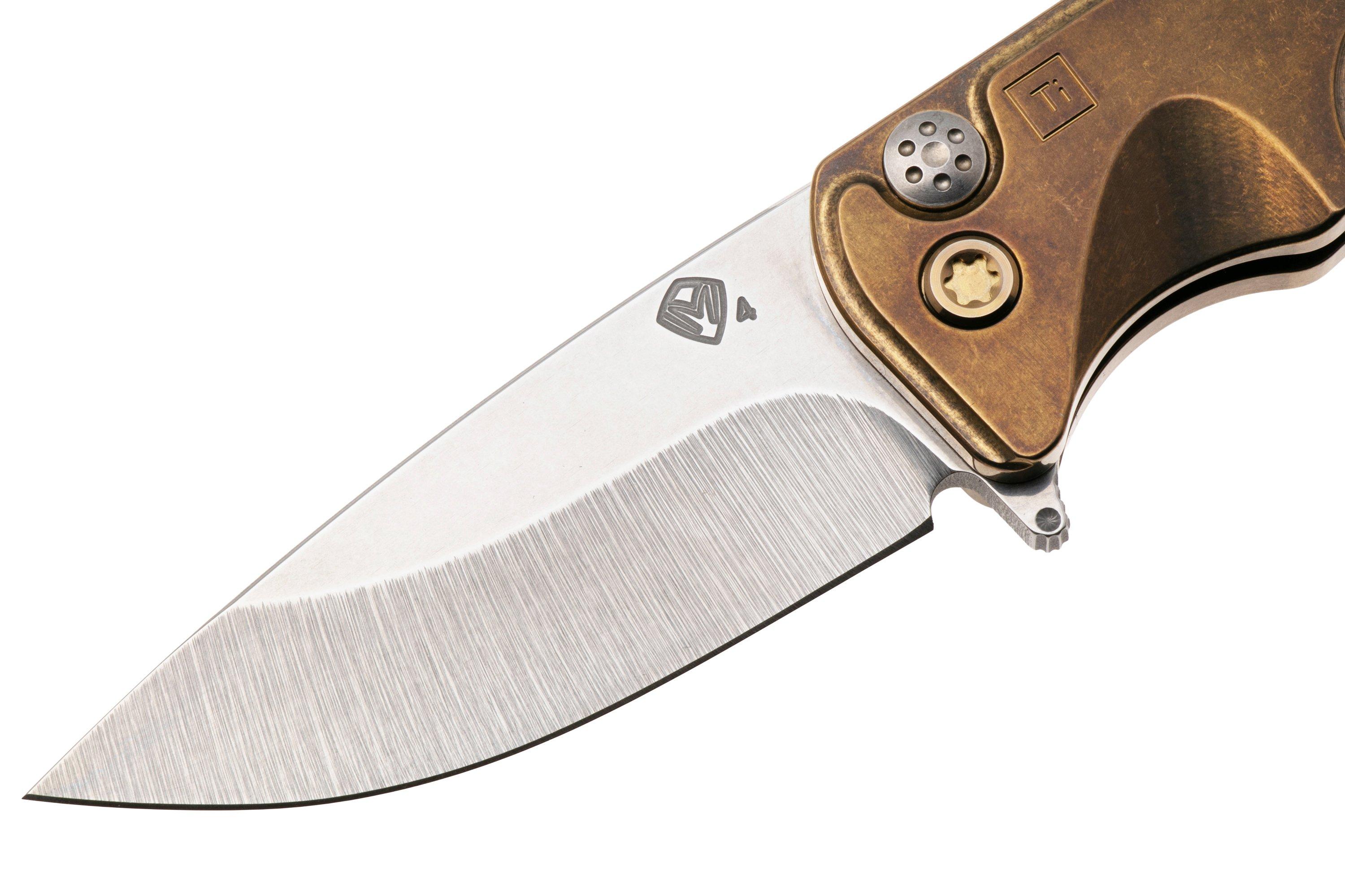 Medford Smooth Criminal Ti Tumbled S45VN, Bronze Titanium, Bronze ...