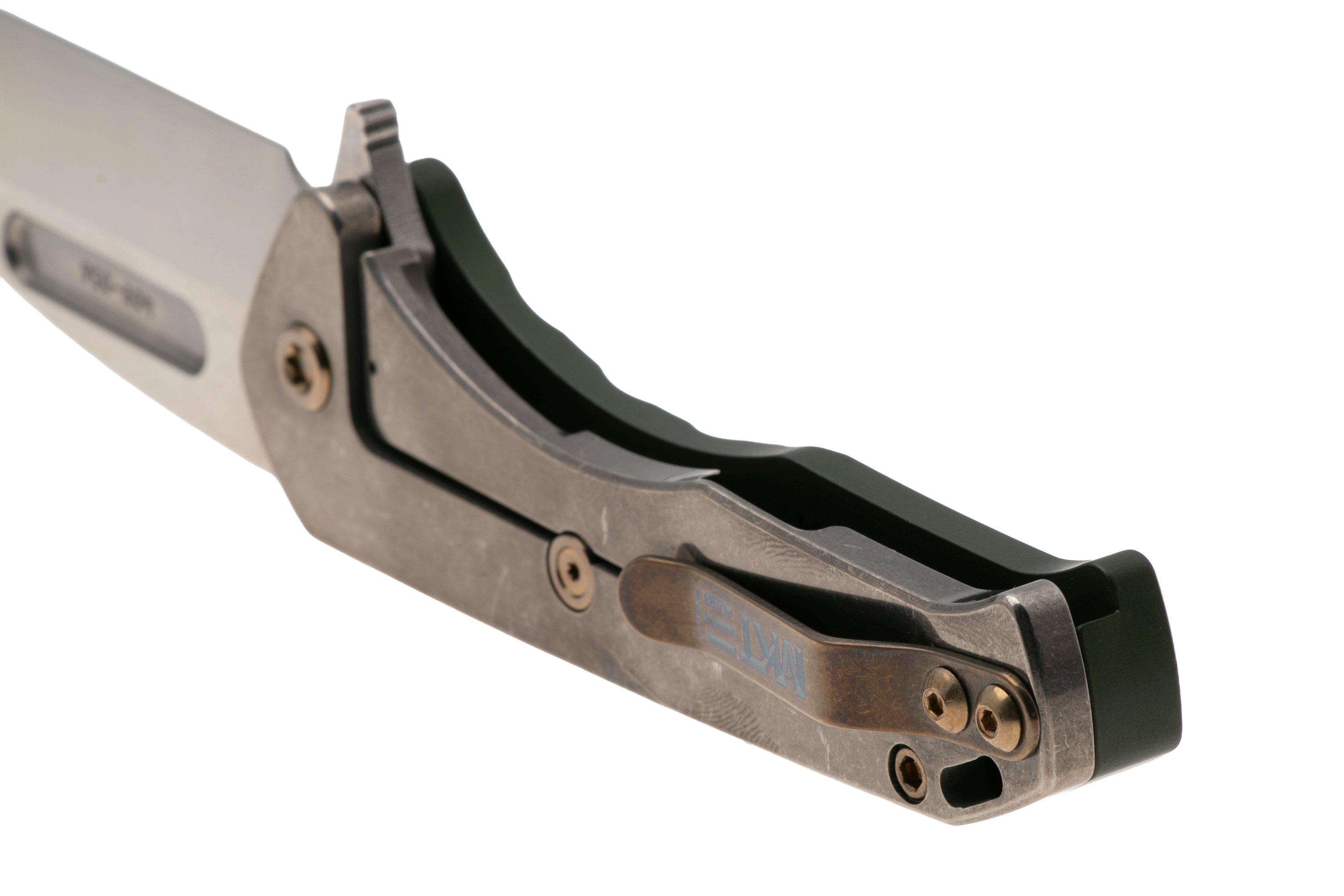 Medford Swift FL Flipper 25-SFF-01, Tumbled S45VN Tanto, Green Aluminum ...