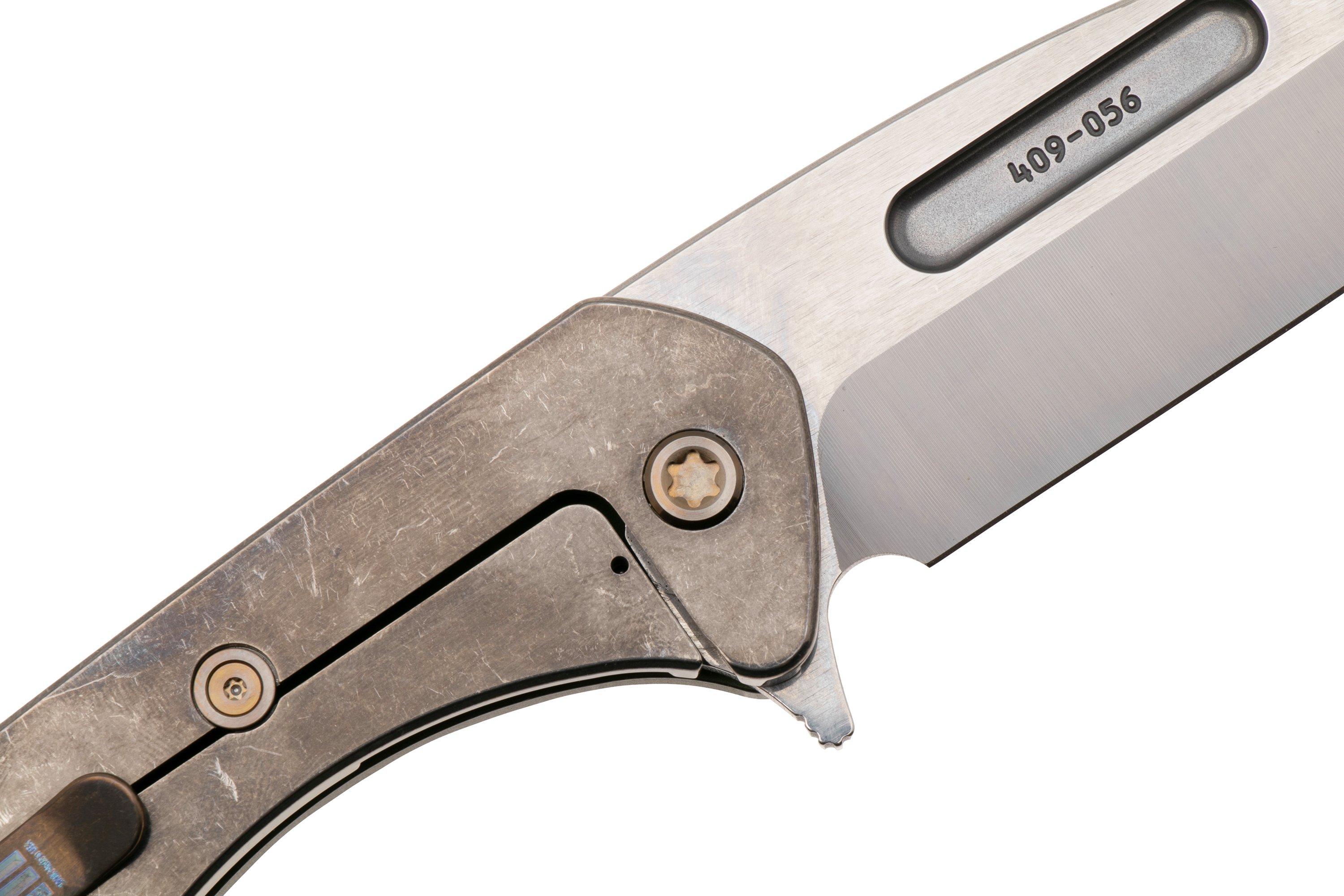 Medford Swift FL Flipper 25-SFF-01, Tumbled S45VN Tanto, Green Aluminum ...