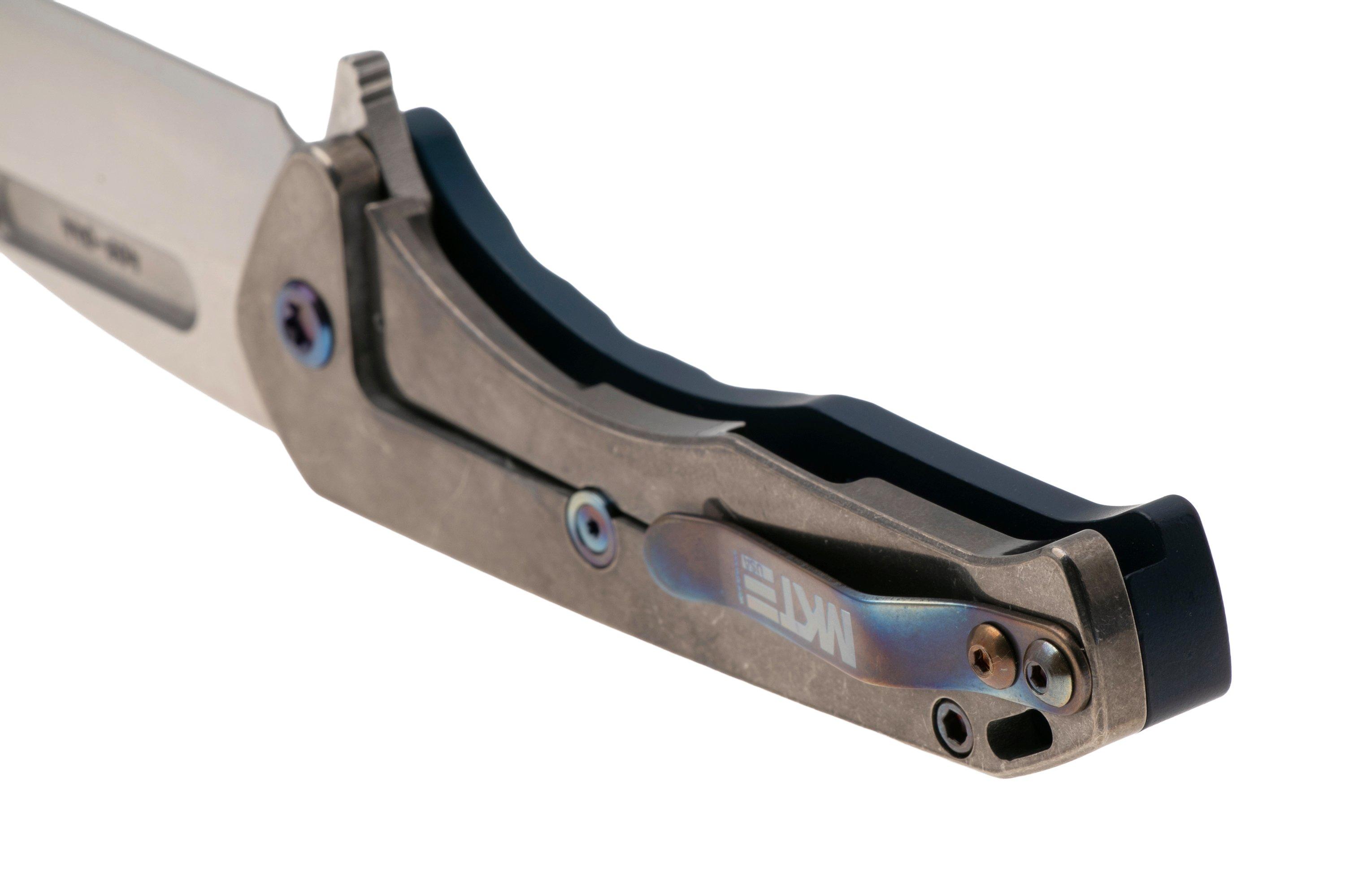 Medford Swift FL Flipper 25-SFF-02, Tumbled S45VN Tanto, Blue Aluminum ...