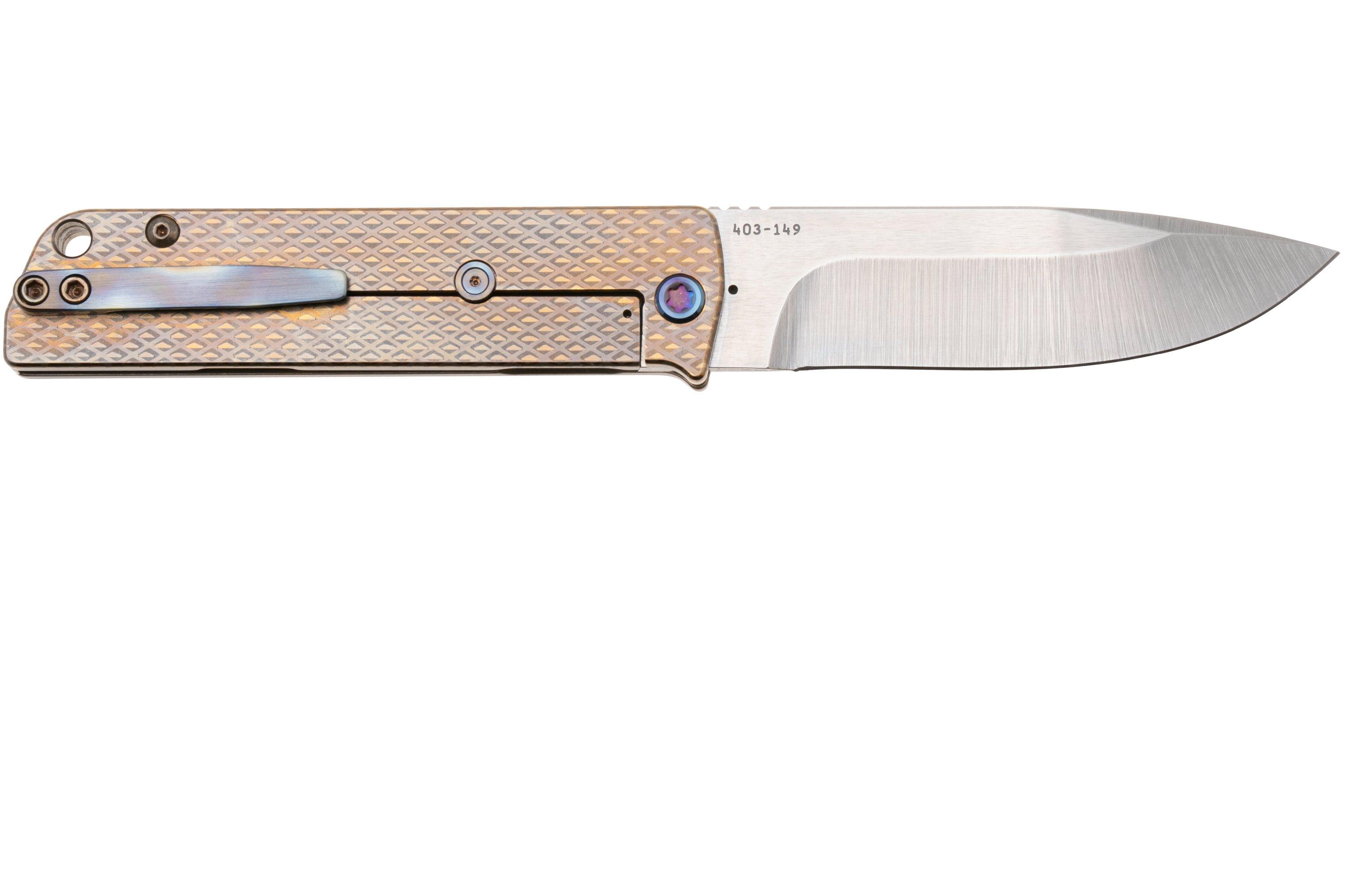 Medford The Antik 25-TA-02, Tumbled S45VN Droppoint, Bronze GunGrip ...