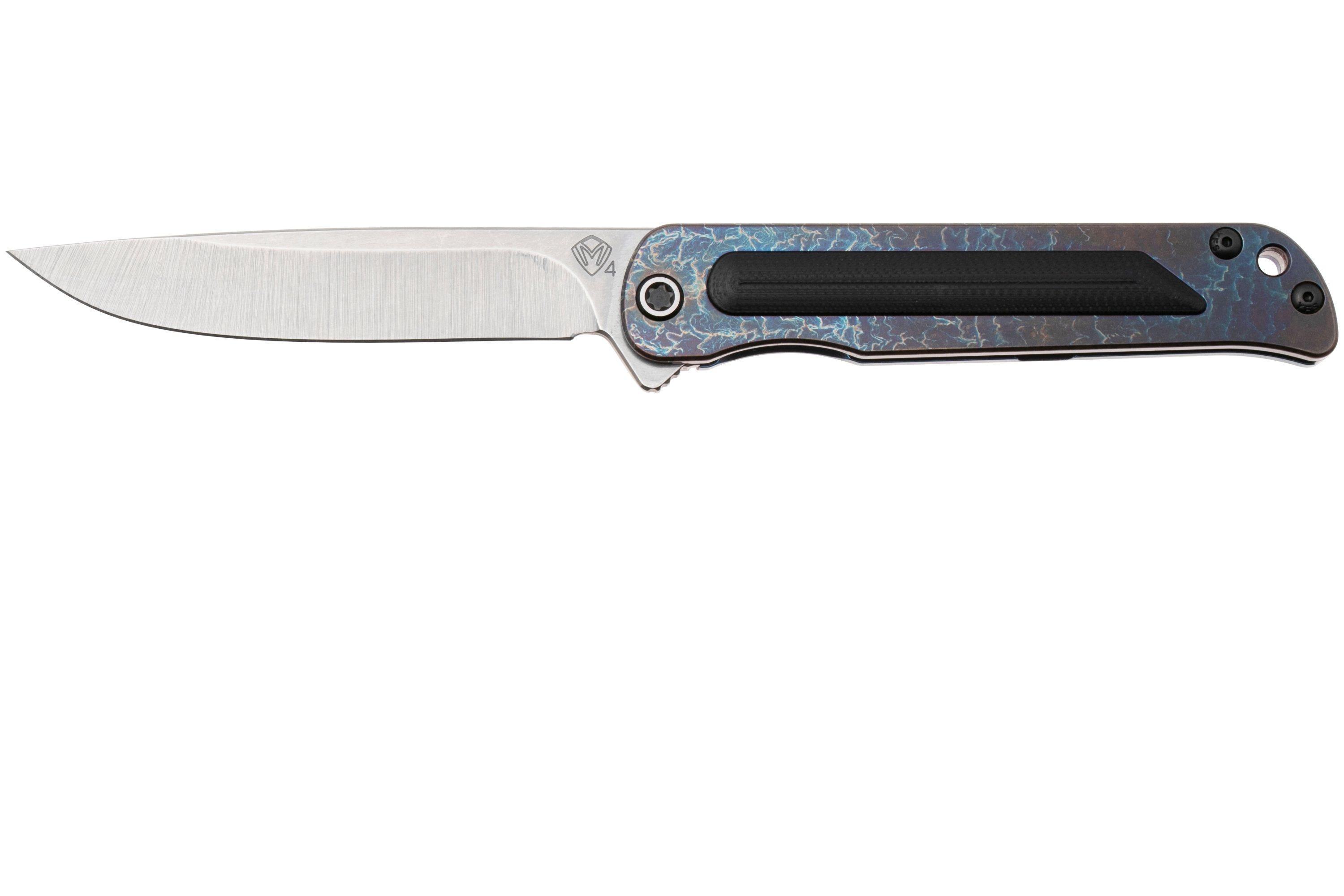 Medford T-Bone 25-TB-01, Tumbled S45VN Droppoint, Acid Etched Flamed ...