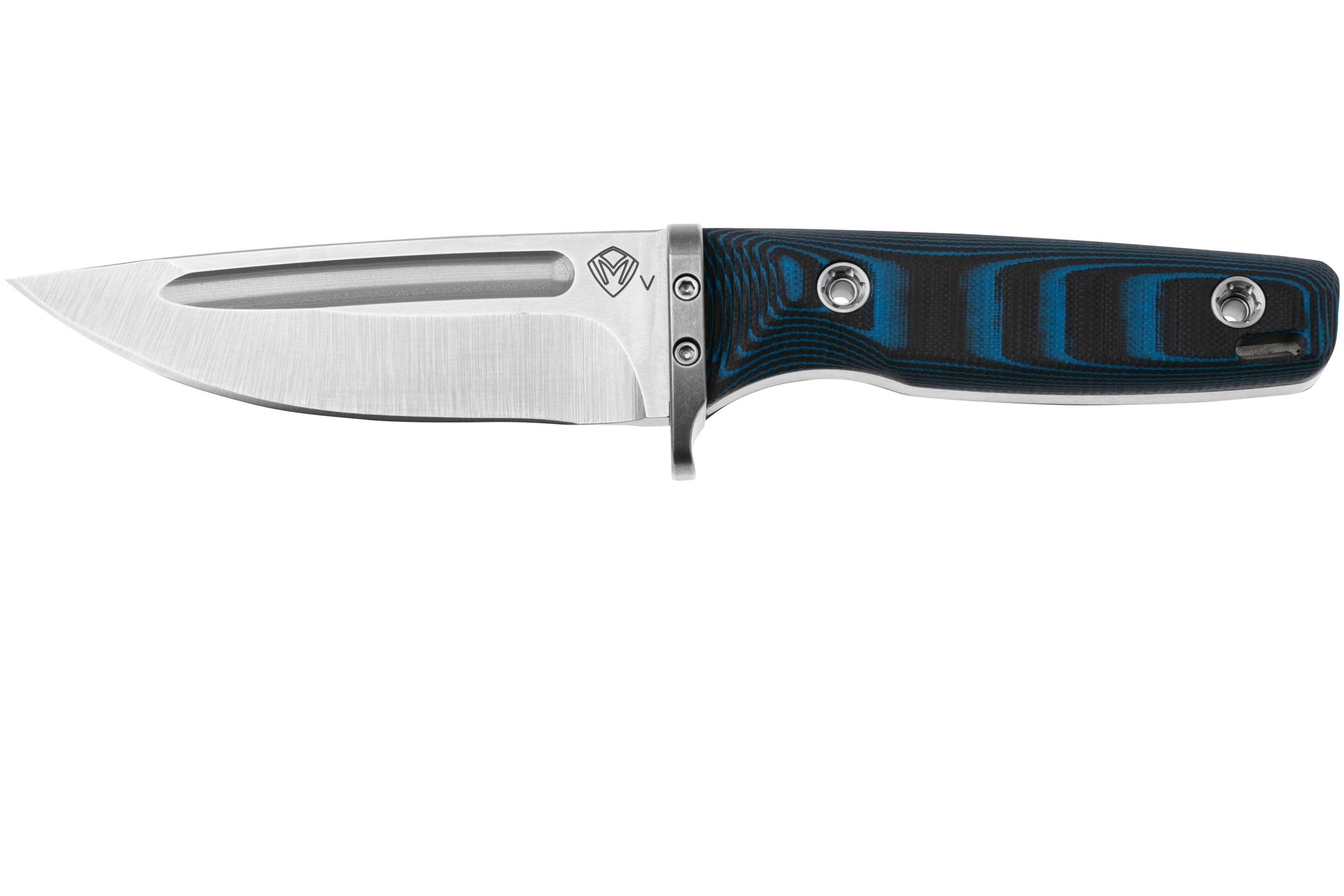 Medford The Deep 25-TDP-01, 20CV Tumbled Blade, Black/Blue G10 diving ...