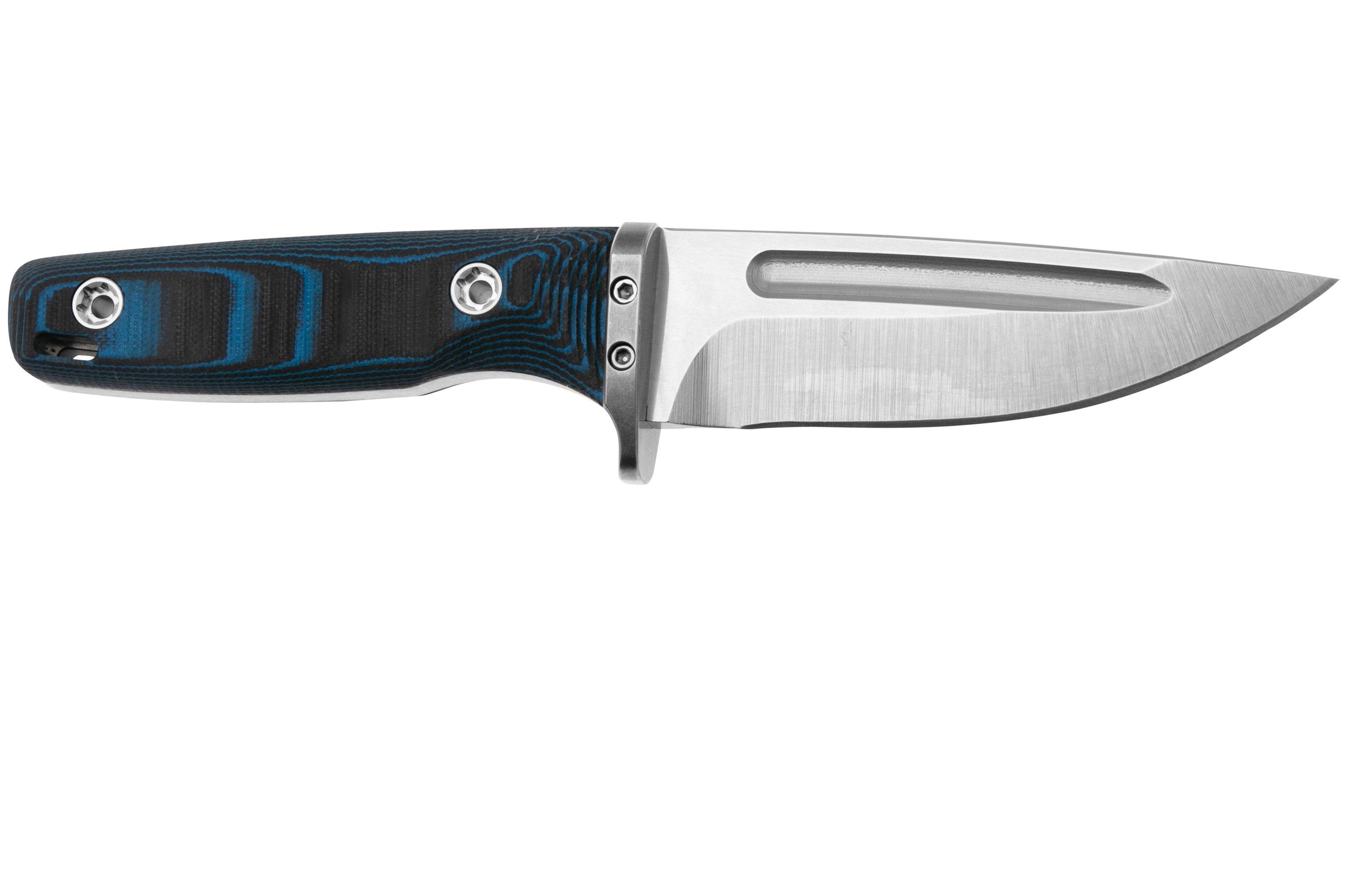 Medford The Deep 25-TDP-01, 20CV Tumbled Blade, Black/Blue G10 duikmes ...