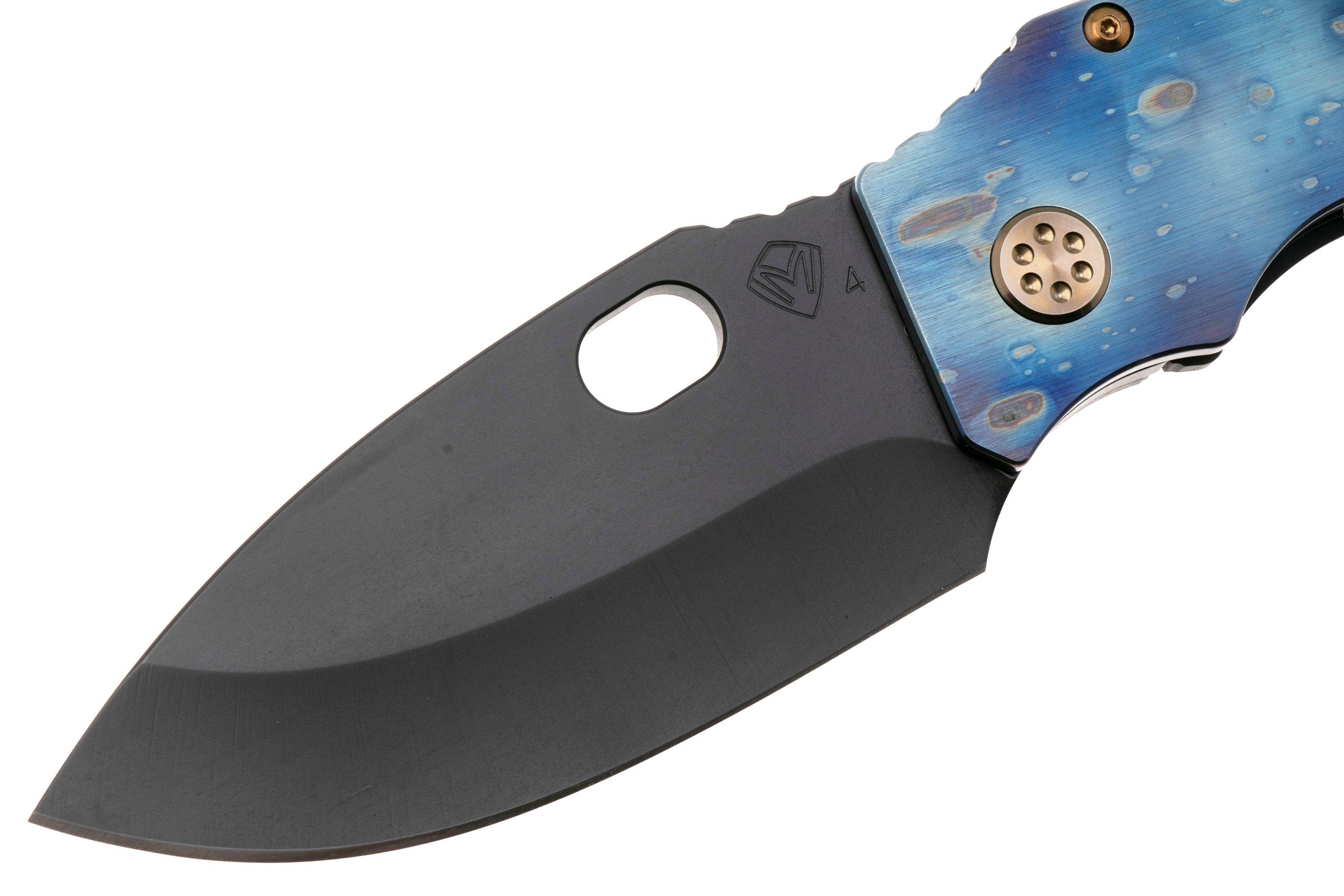 Medford TFF-1, DLC S45VN Blade, Faced & Flamed, Solar Flare Titanium ...