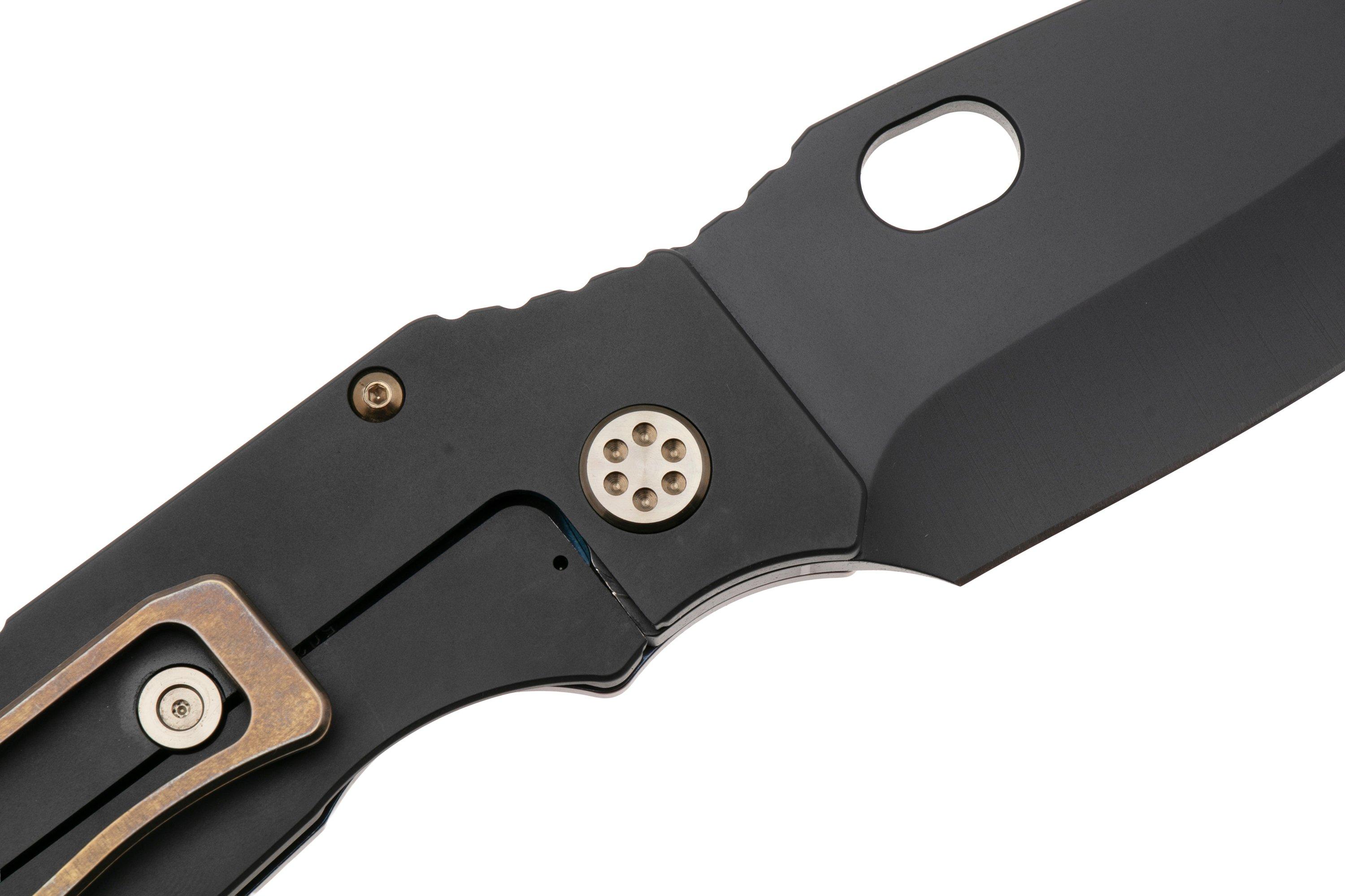 Medford TFF-1, DLC S45VN Blade, Faced & Flamed, Solar Flare Titanium ...