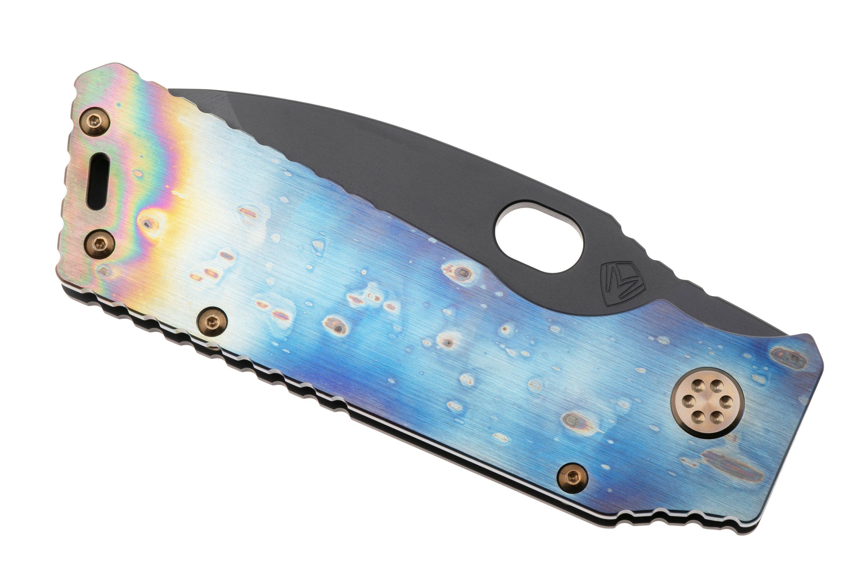 Medford TFF-1, DLC S45VN Blade, Faced & Flamed, Solar Flare Titanium ...