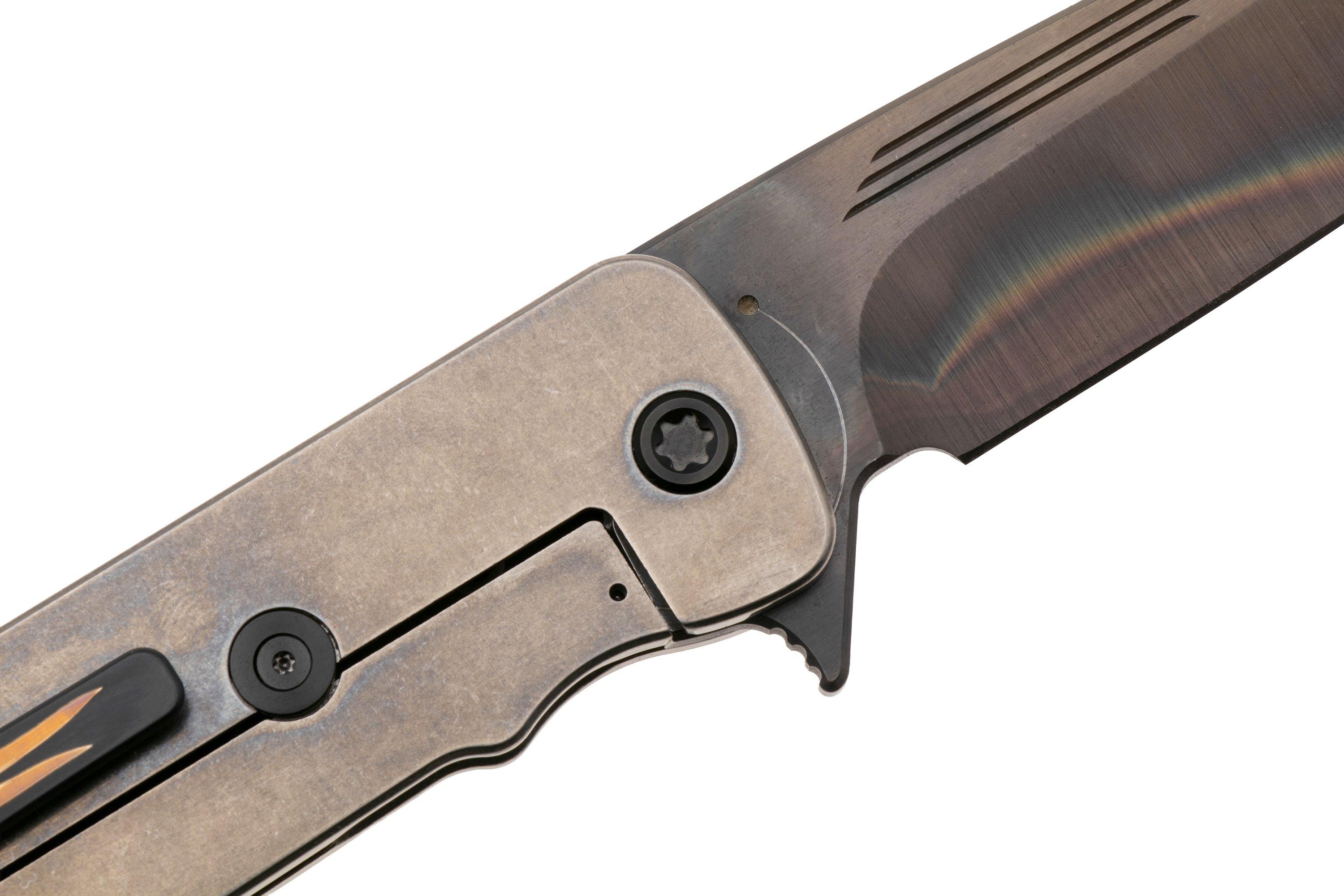 Medford TFF-4 25-TFF4-03, Vulcan S45VN Tanto, Tumbled Titanium Handle ...